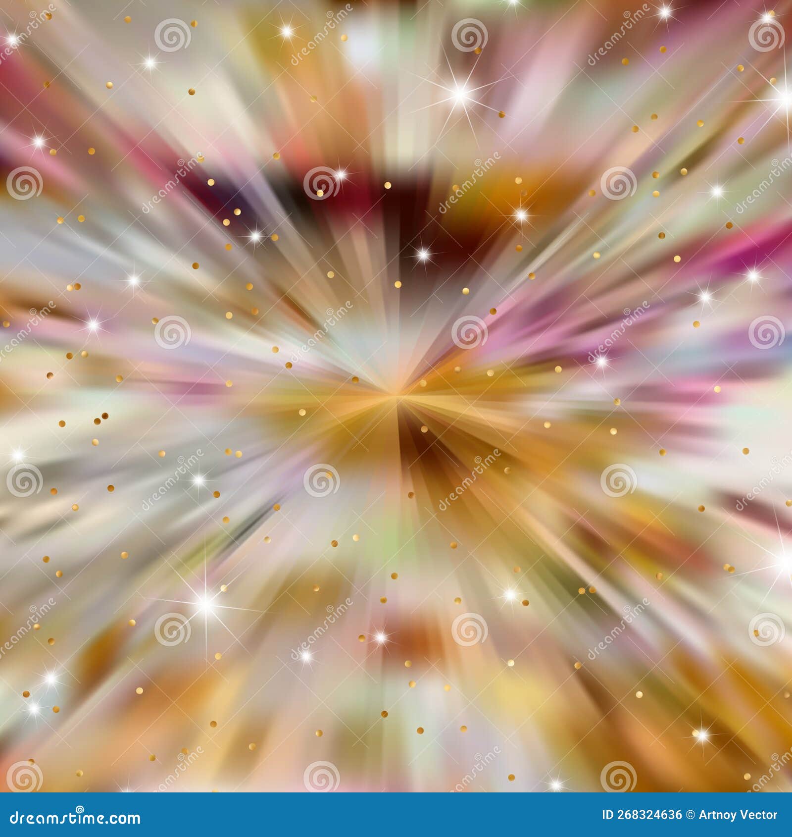 Colorful Explosion Abstract Background with Glitter Elements Stock ...