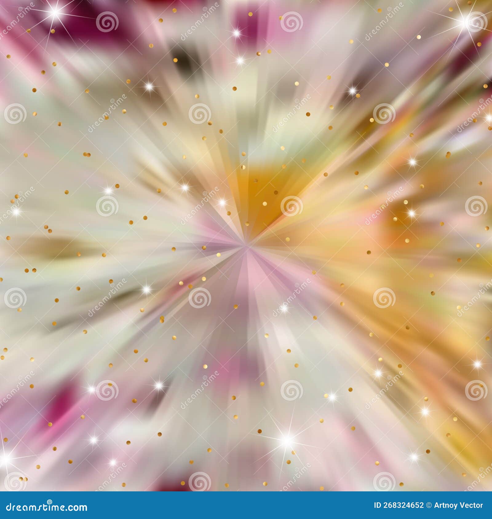 Colorful Explosion Abstract Background with Glitter Elements Stock ...