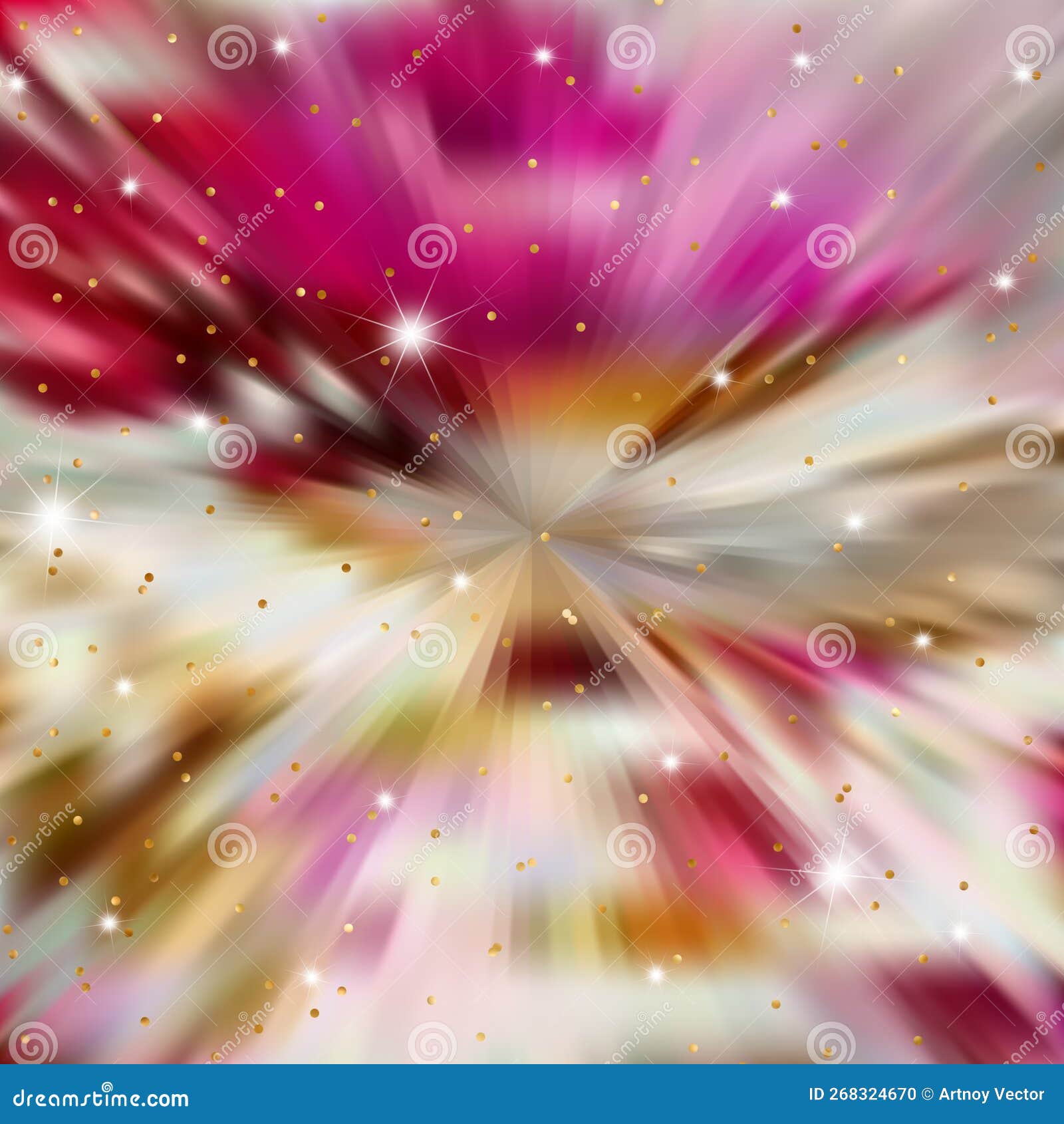 Colorful Explosion Abstract Background with Glitter Elements Stock ...