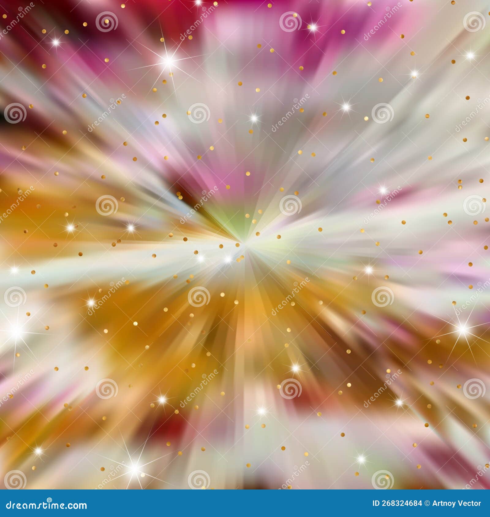 Colorful Explosion Abstract Background with Glitter Elements Stock ...