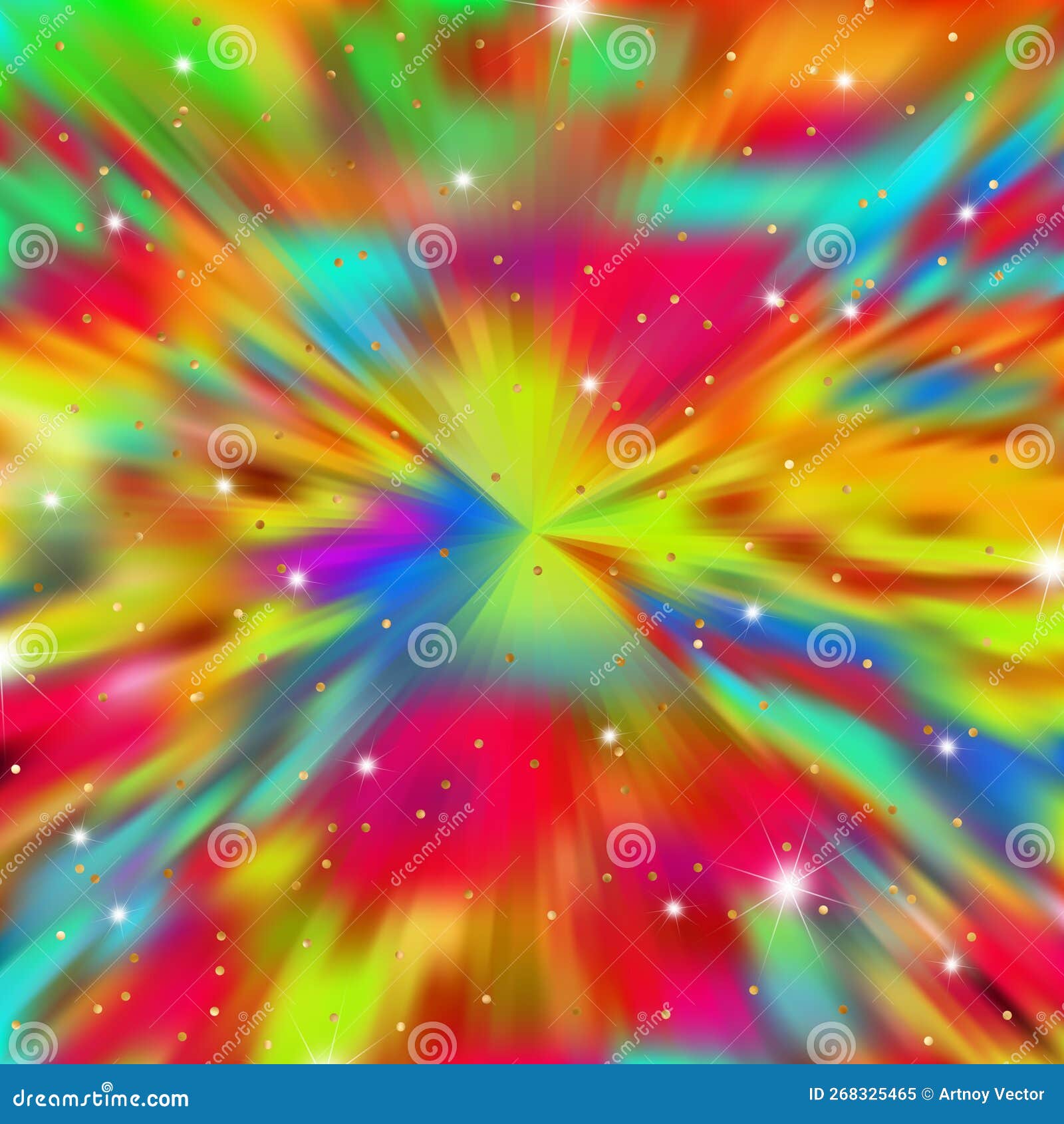 Colorful Explosion Abstract Background with Glitter Elements Stock ...