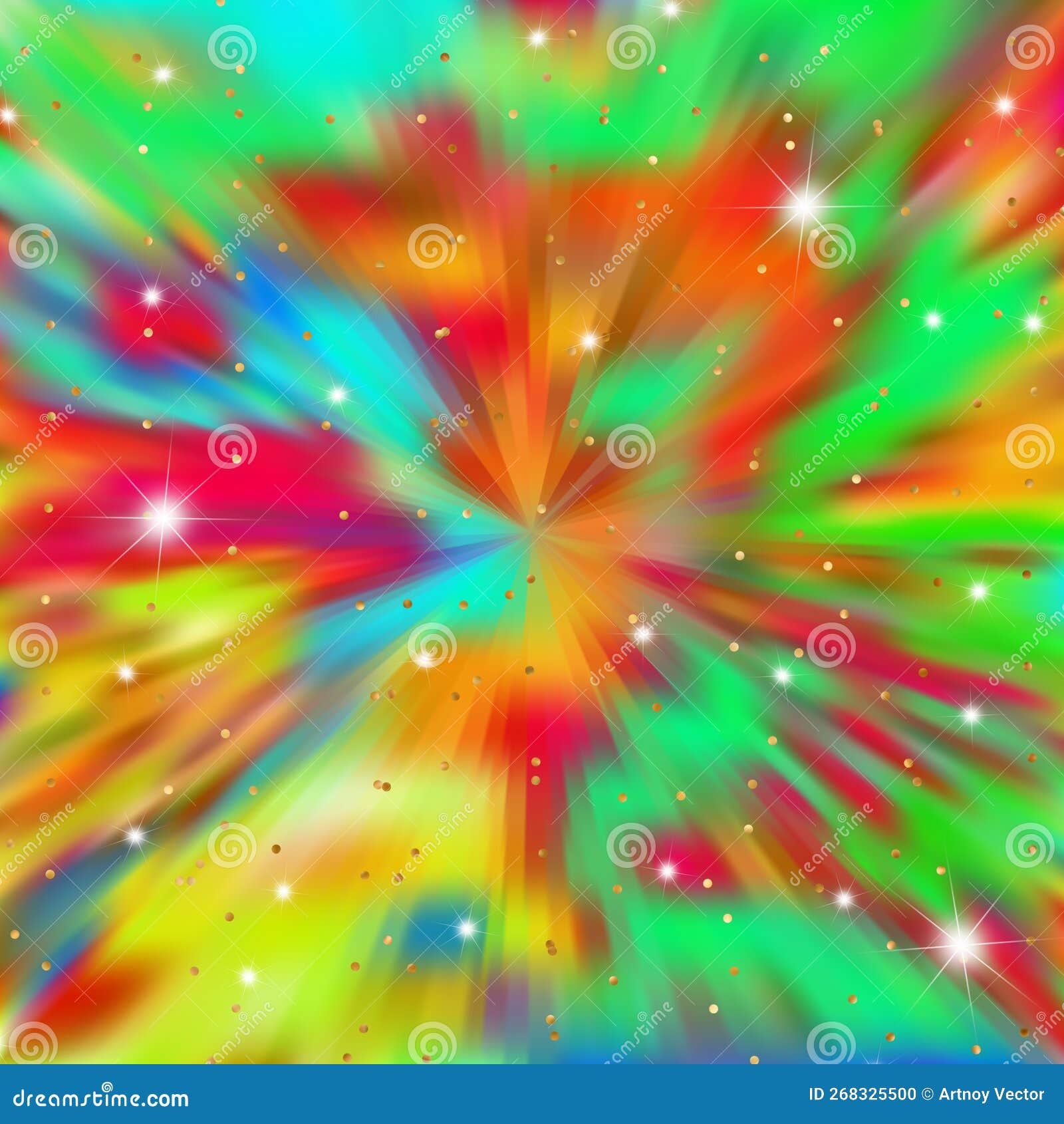 Colorful Explosion Abstract Background with Glitter Elements Stock ...