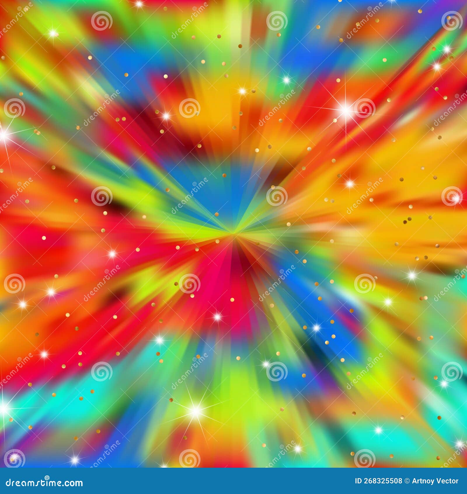 Colorful Explosion Abstract Background with Glitter Elements Stock ...