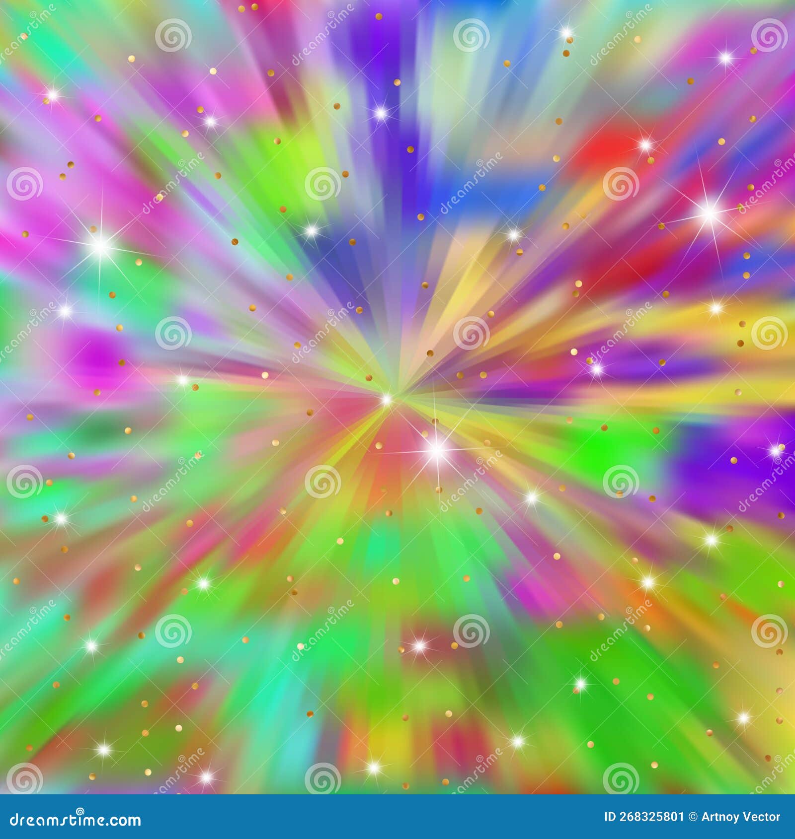Colorful Explosion Abstract Background with Glitter Elements Stock ...