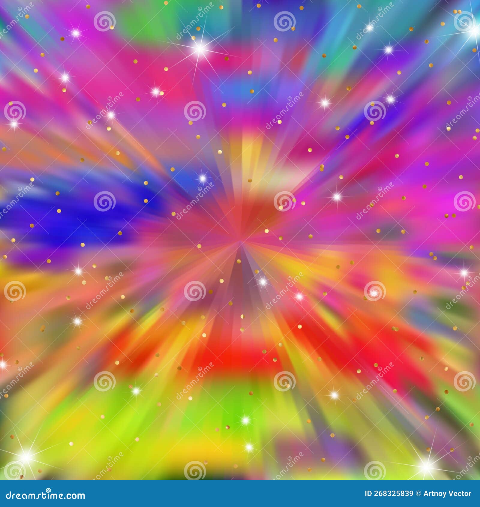 Colorful Explosion Abstract Background with Glitter Elements Stock ...