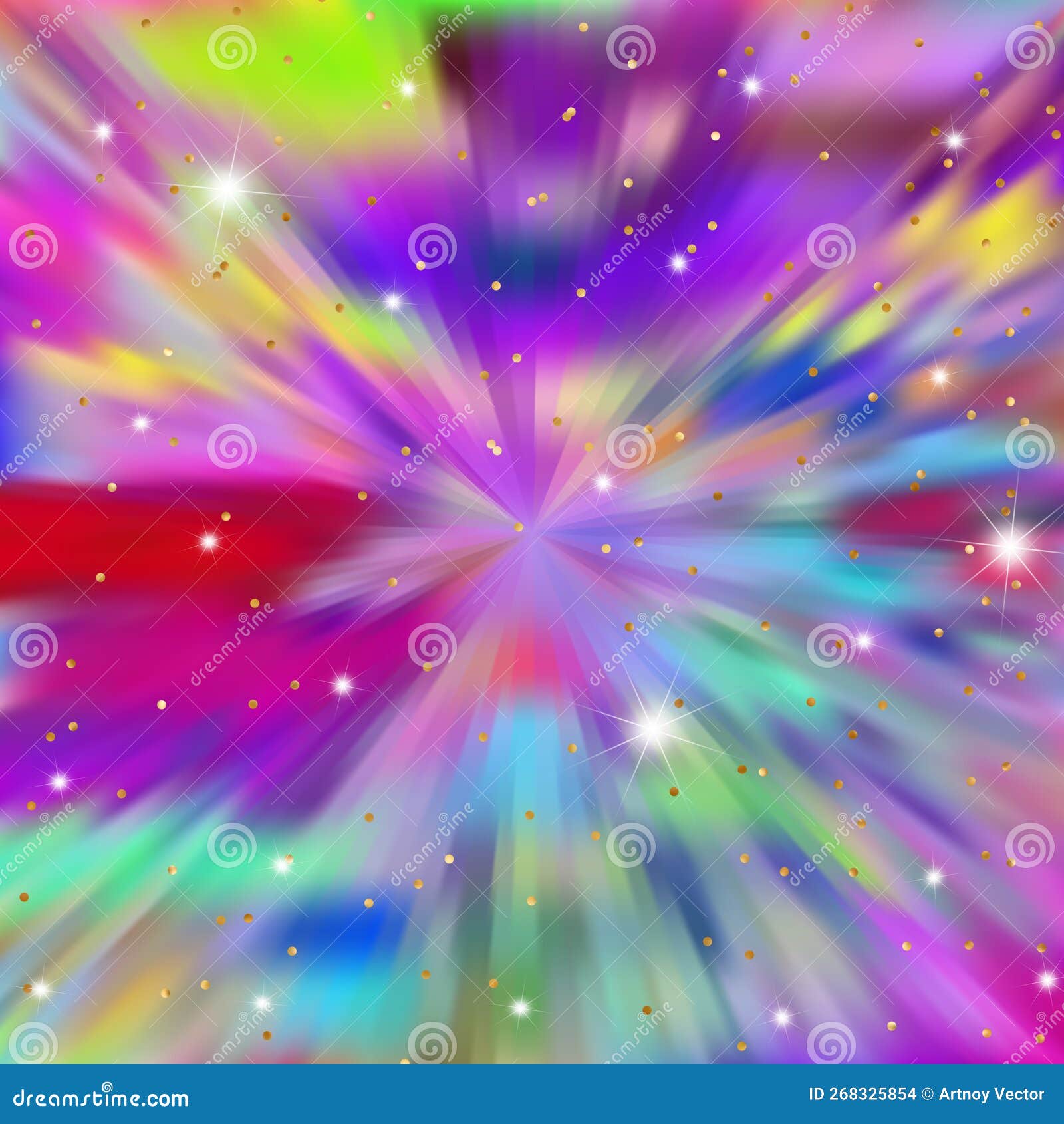 Colorful Explosion Abstract Background with Glitter Elements Stock ...