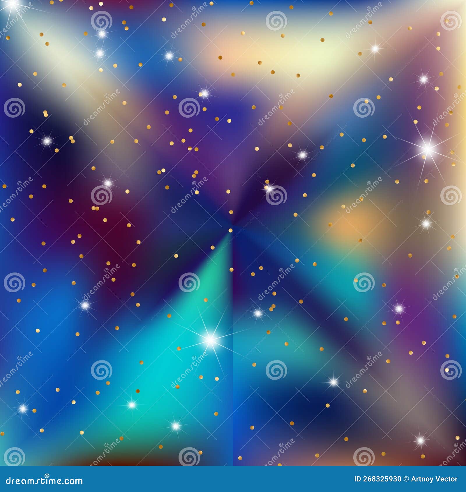 Abstract Background Blue Gradient Color Metallic with Glitter Element ...