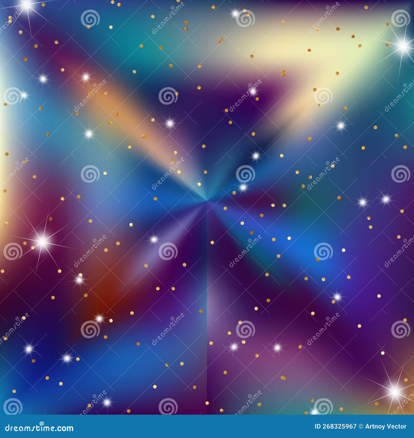 Abstract Background Blue Gradient Color Metallic with Glitter Element ...