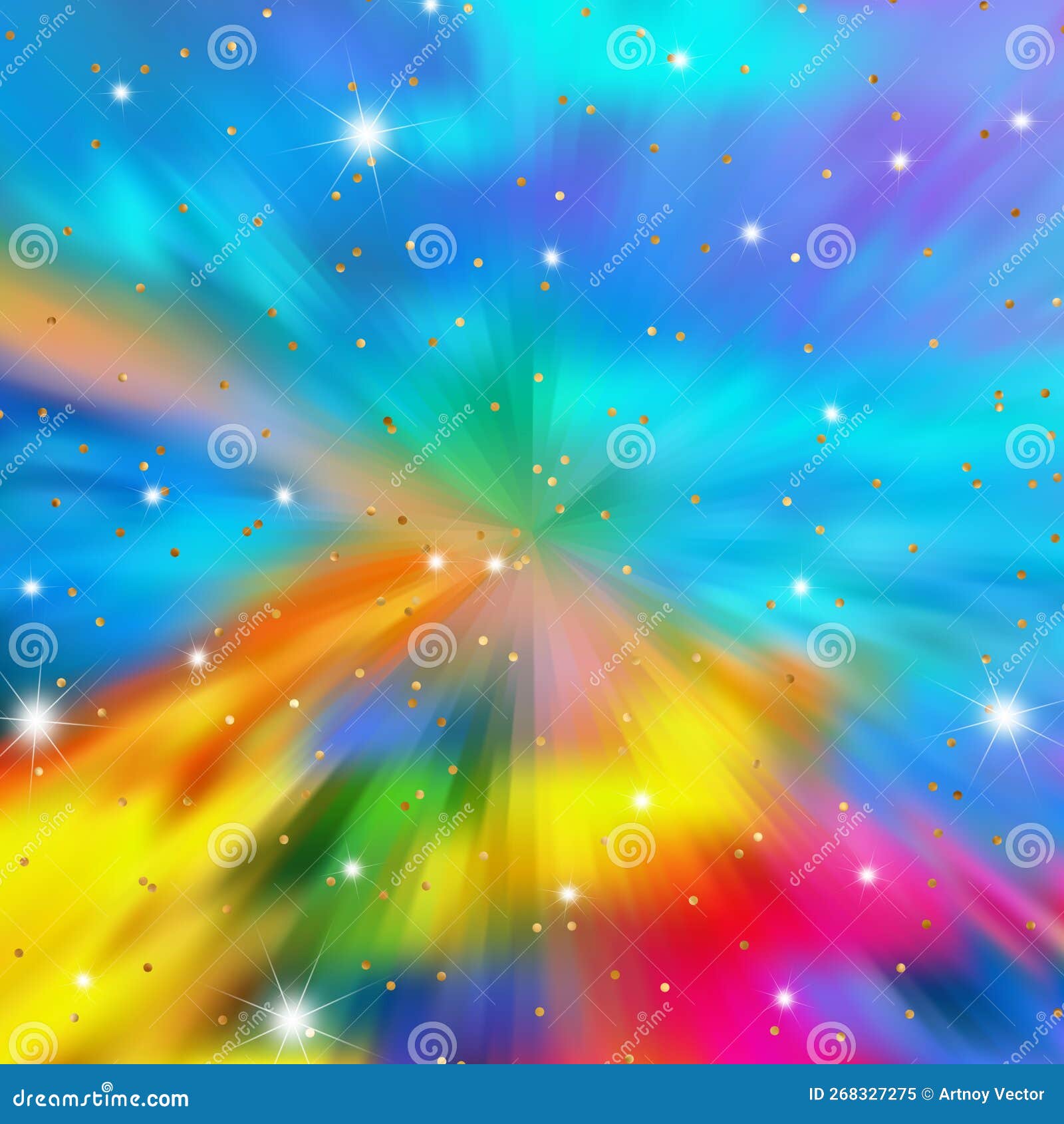 Colorful Explosion Abstract Background with Glitter Elements Stock ...