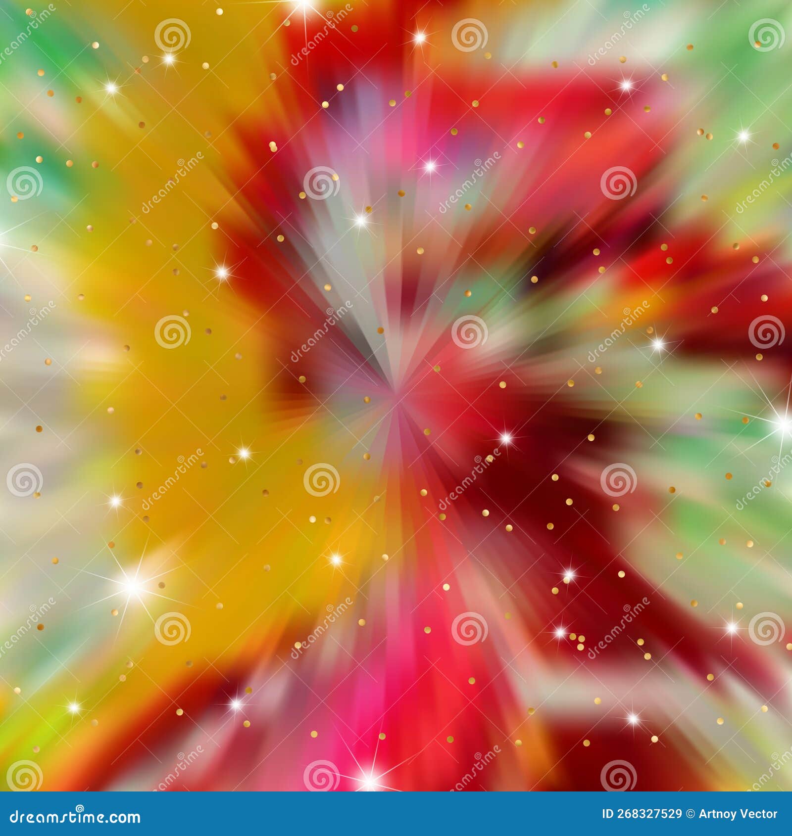 Colorful Explosion Abstract Background with Glitter Elements Stock ...