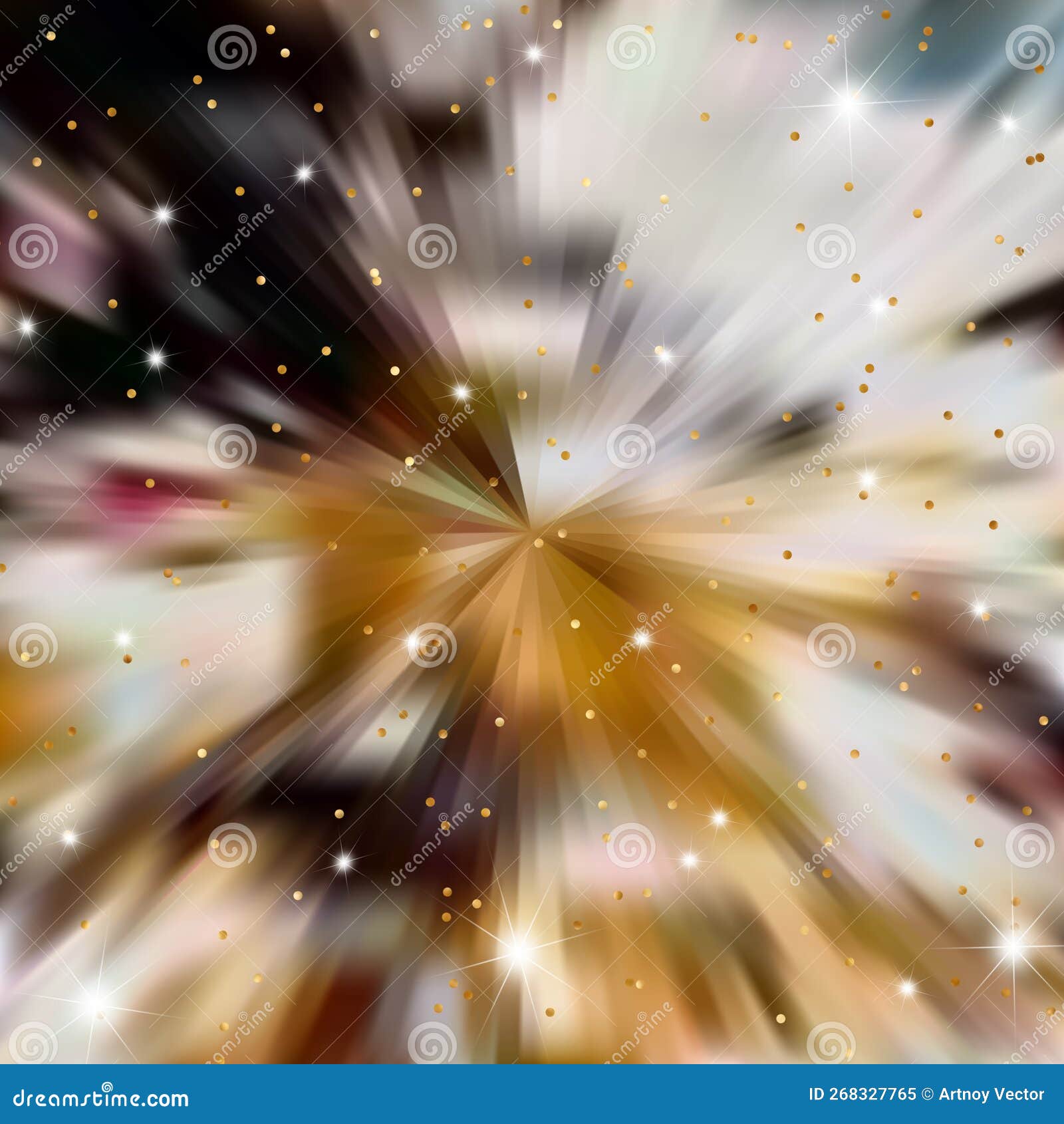 Colorful Explosion Abstract Background with Glitter Elements Stock ...