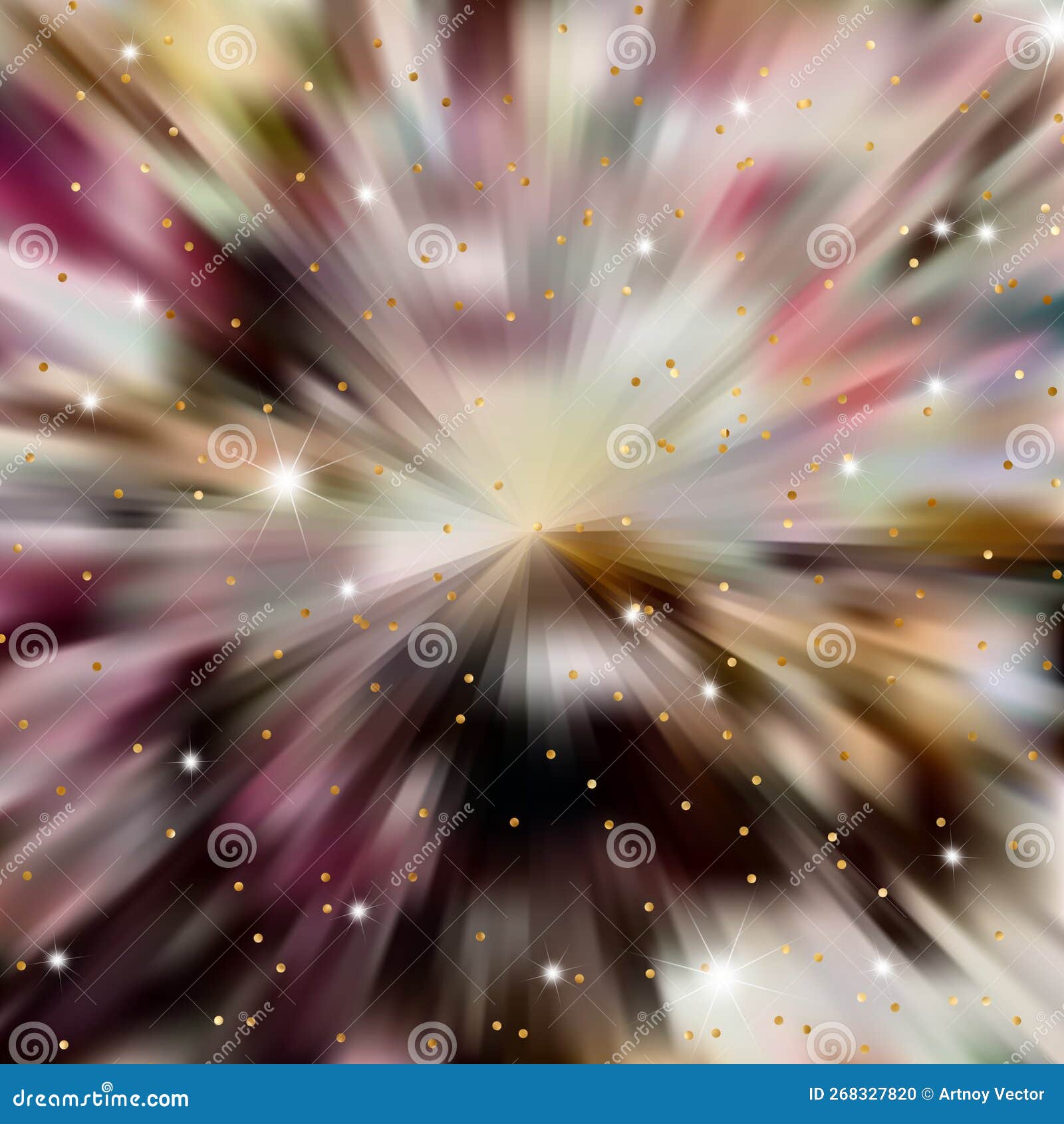 Colorful Explosion Abstract Background with Glitter Elements Stock ...