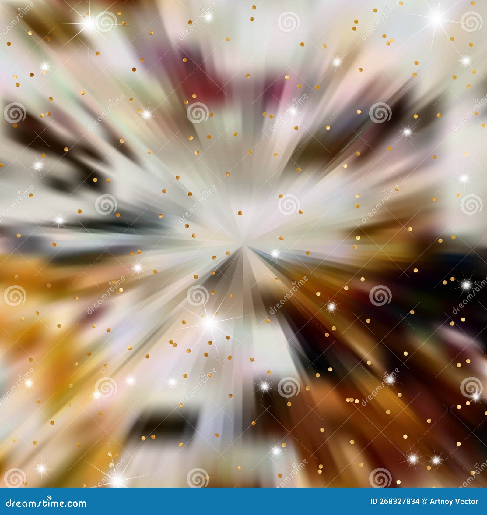 Colorful Explosion Abstract Background with Glitter Elements Stock ...