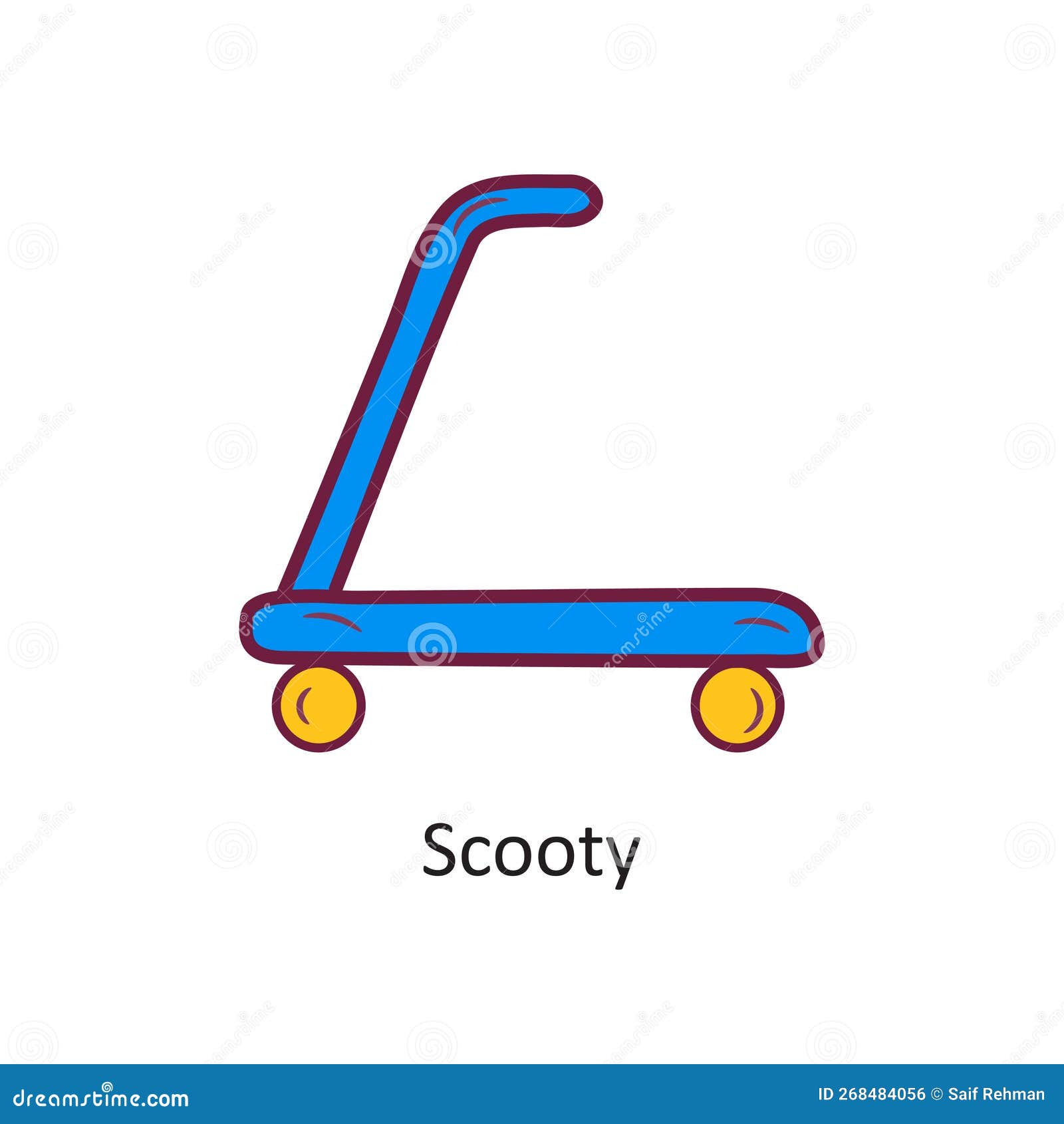 Scooty Vector Fill Outline Icon Design Illustration. Travel Symbol on ...