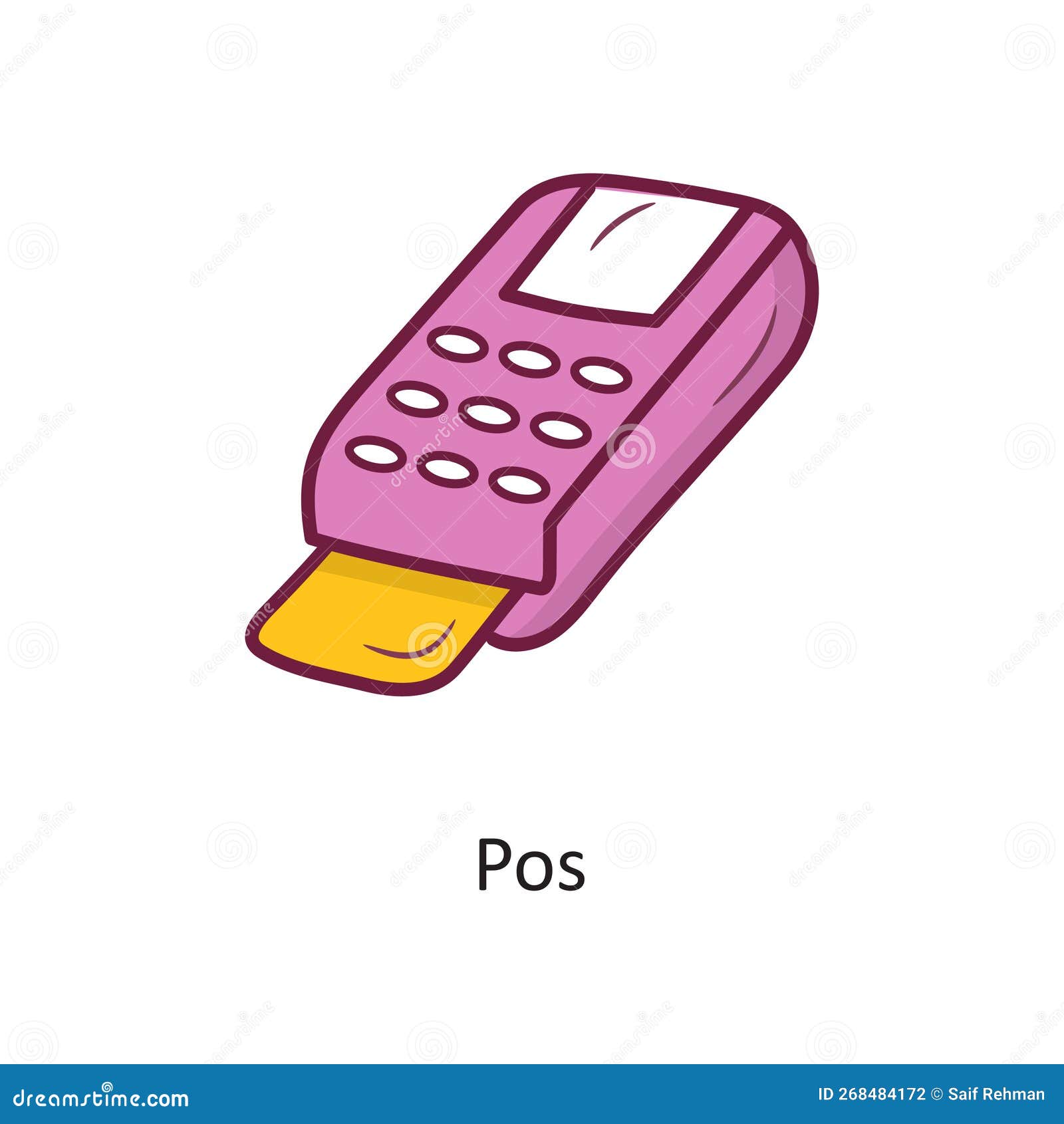 Pos Vector Fill Outline Icon Design Illustration. Travel Symbol on ...