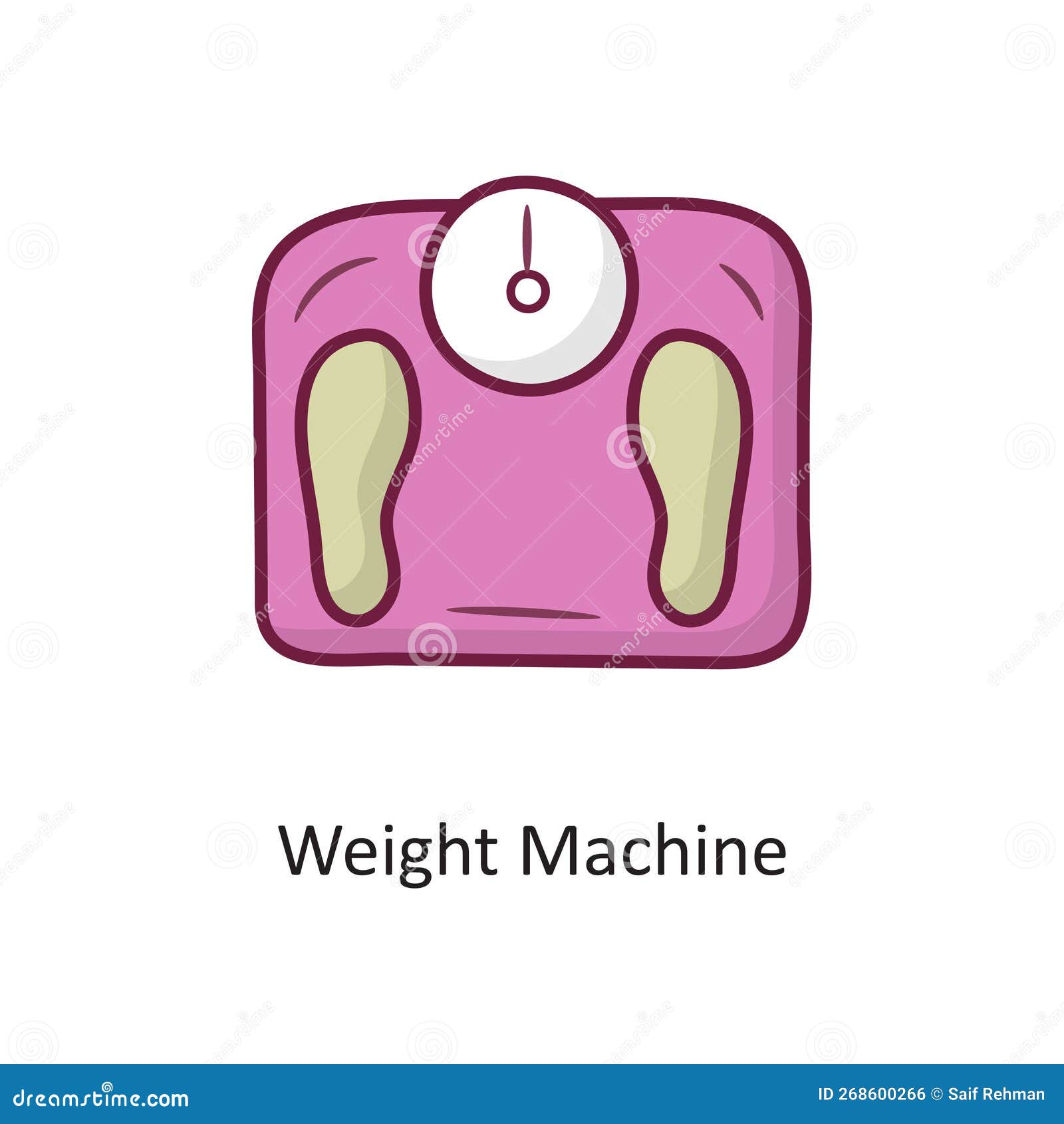 Weight Machine Vector Fill Outline Icon Design Illustration. Workout ...
