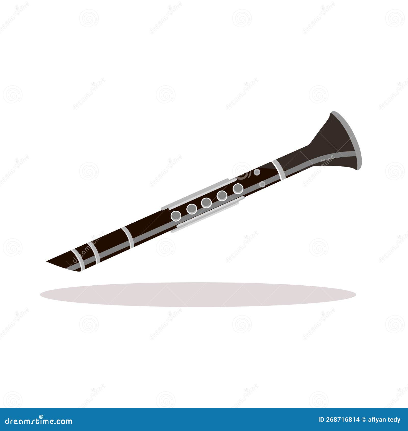 Symbol of clarinet stock vector. Illustration of design - 268716814