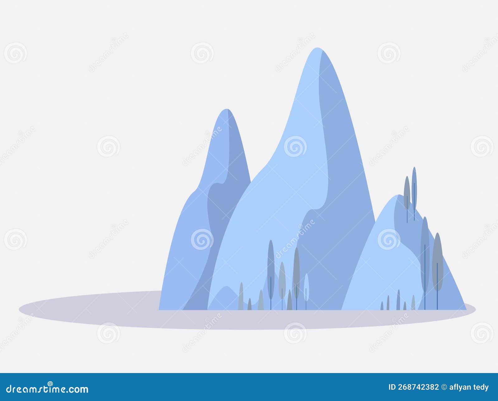 Mount mount hill stock vector. Illustration of canyon - 268742382