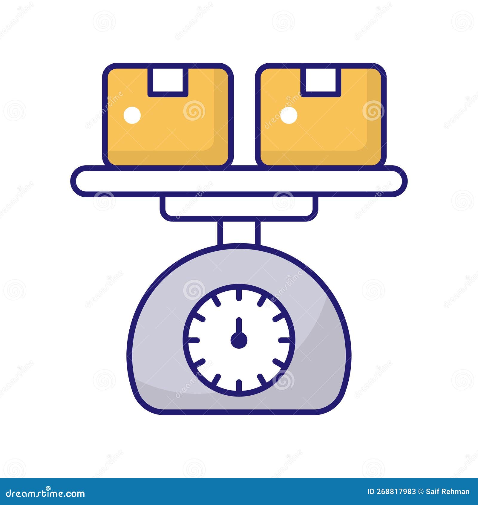 Weight Machine Vector Fill Outline Icon Style Illustration. EPS 10 File ...