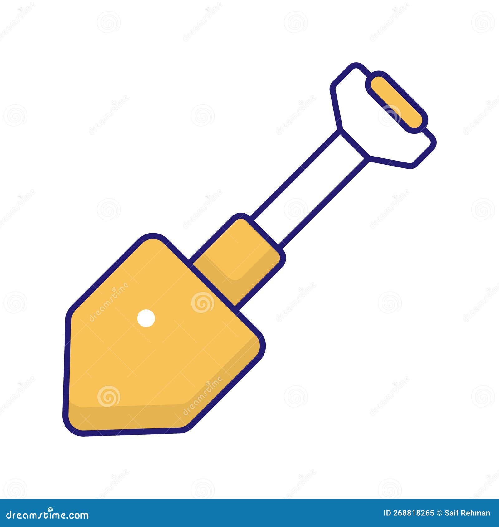 Shovel Vector Fill Outline Icon Style Illustration. EPS 10 File Stock ...