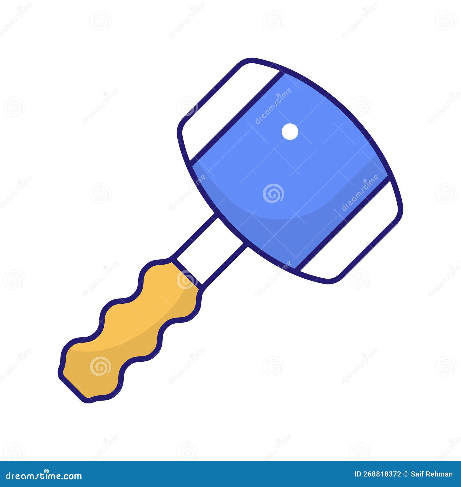 Hammer Vector Fill Outline Icon Style Illustration. EPS 10 File Stock ...