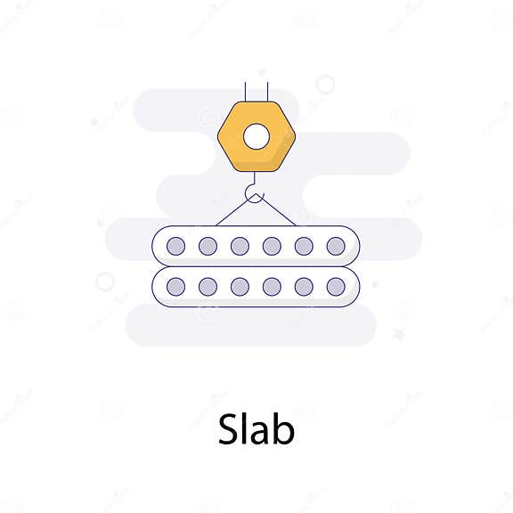 Slab Vector Fill Outline with Background Icon Style Illustration. EPS ...