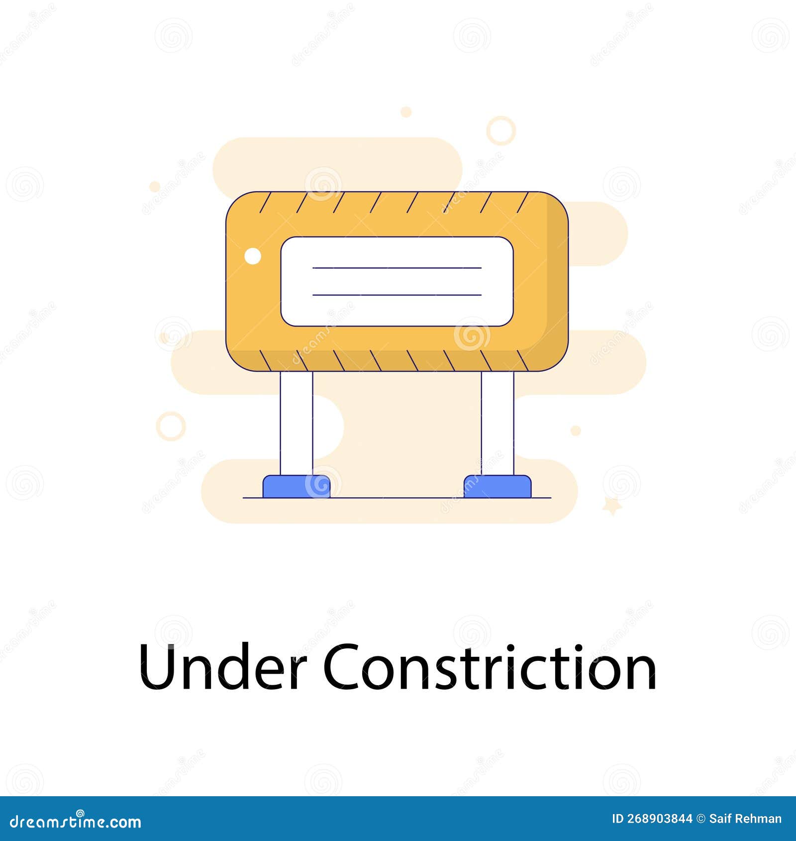 Under Constriction Caution Signs. Symbols Danger And Warning Signs ...