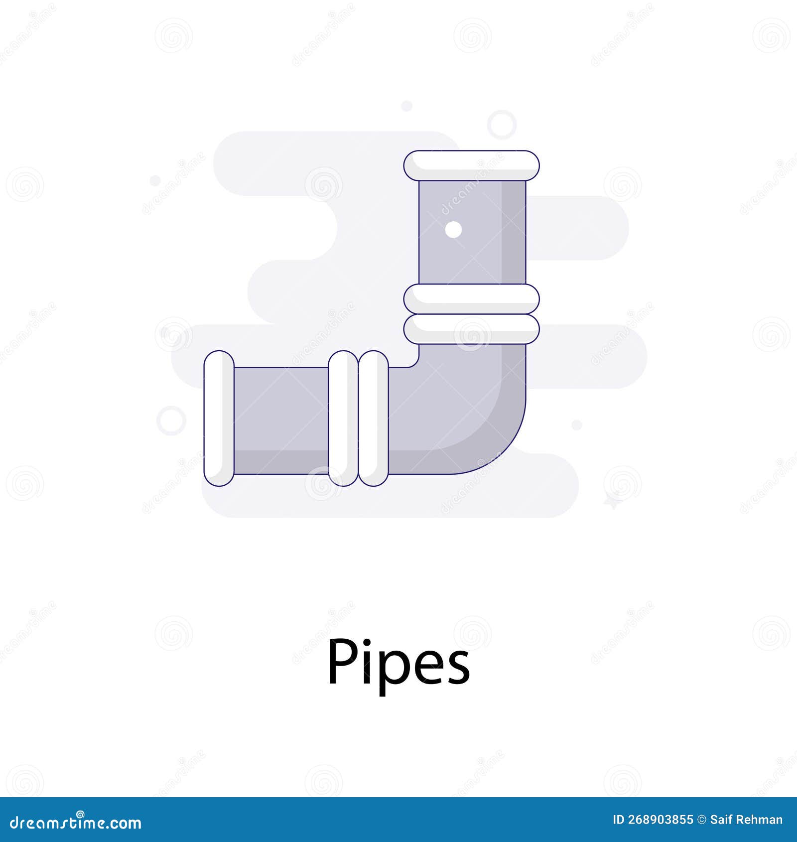 Pipes Vector Fill Outline with Background Icon Style Illustration. EPS ...