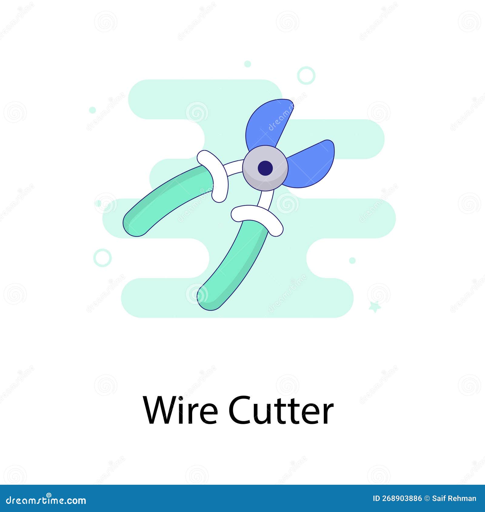 Wire Cutter Vector Fill Outline with Background Icon Style Illustration ...