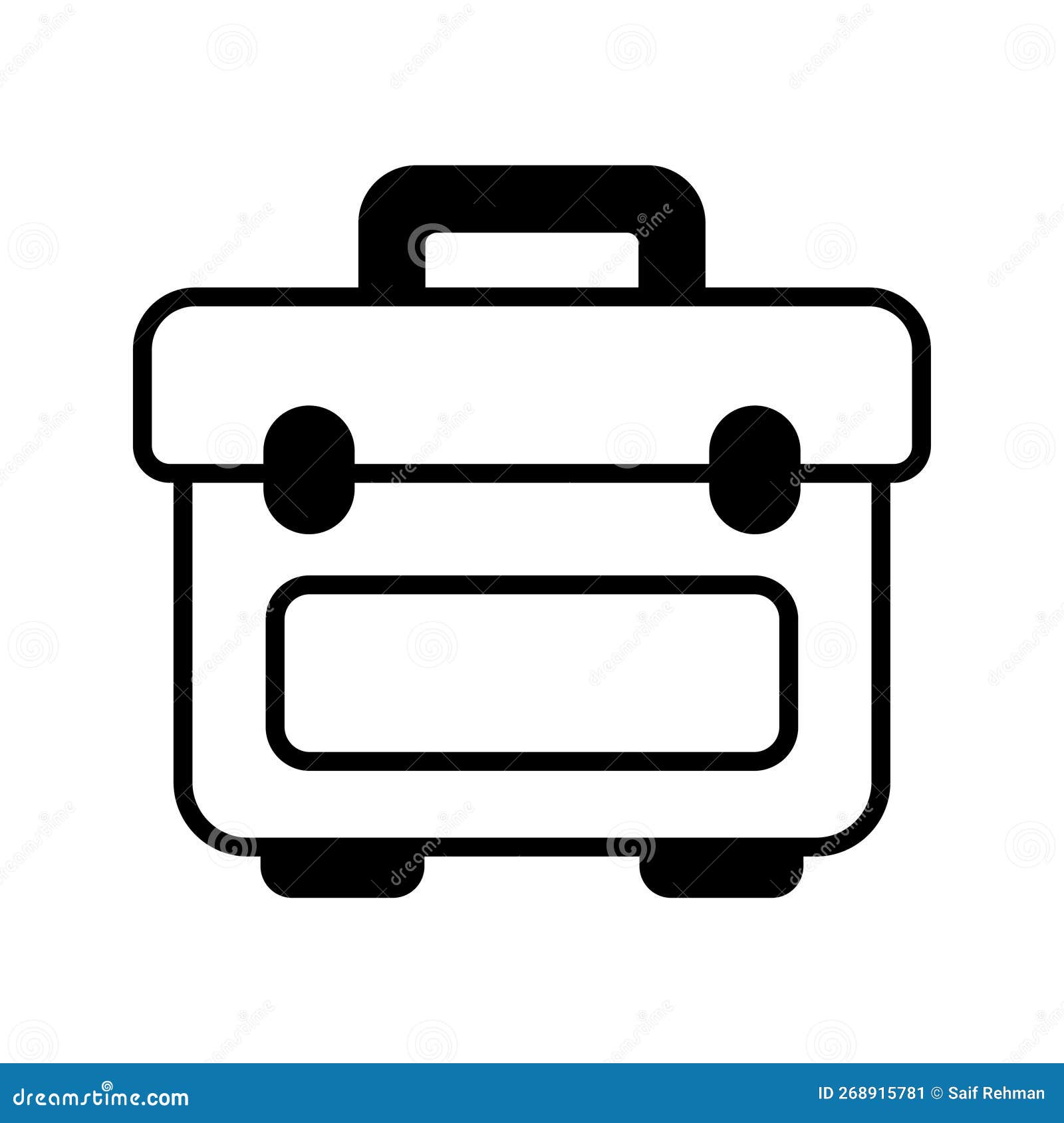 Tool Bag Vector Solid Icon Style Illustration. EPS 10 File Stock Vector ...