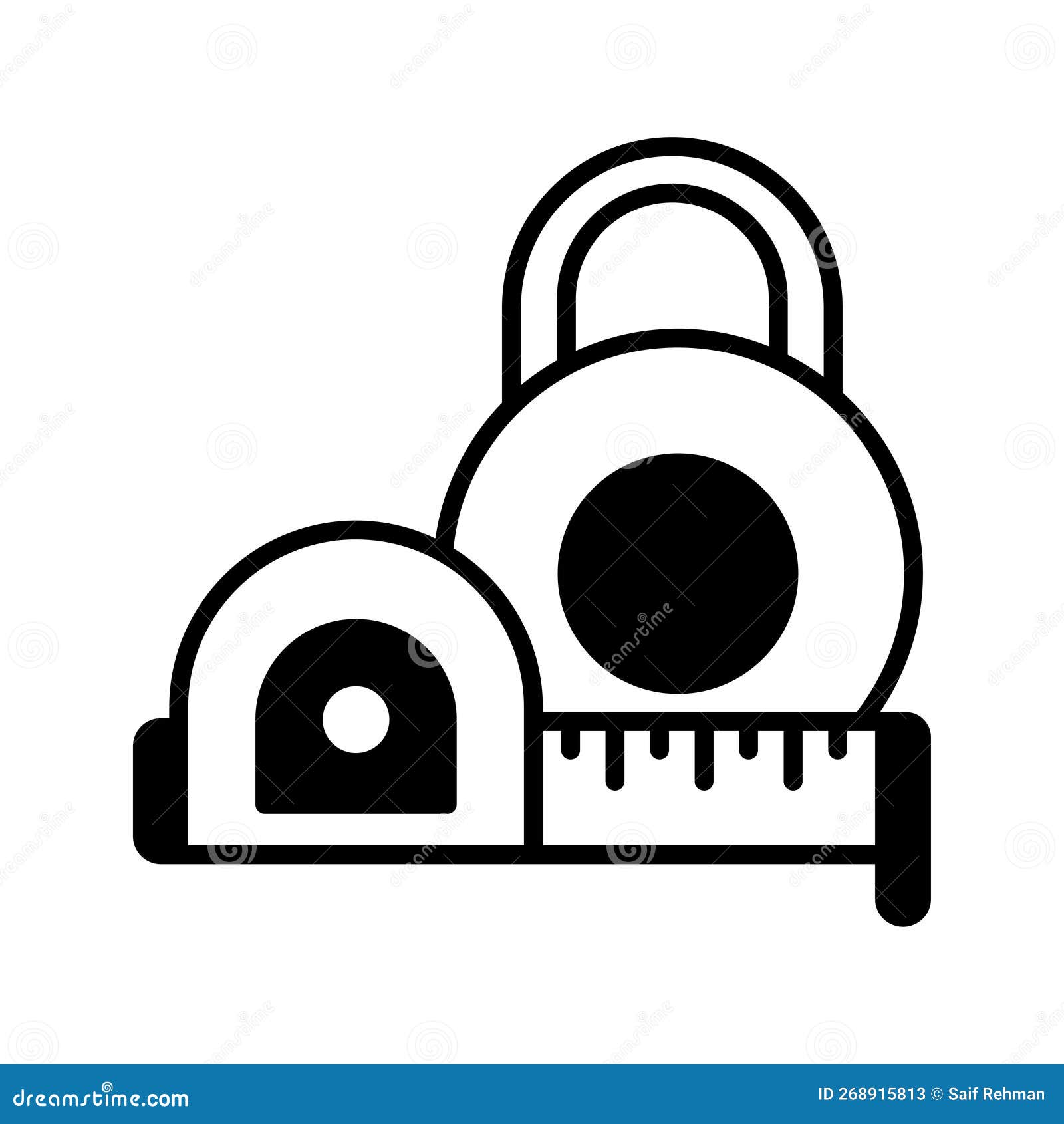Measure Tools Vector Solid Icon Style Illustration. EPS 10 File Stock ...