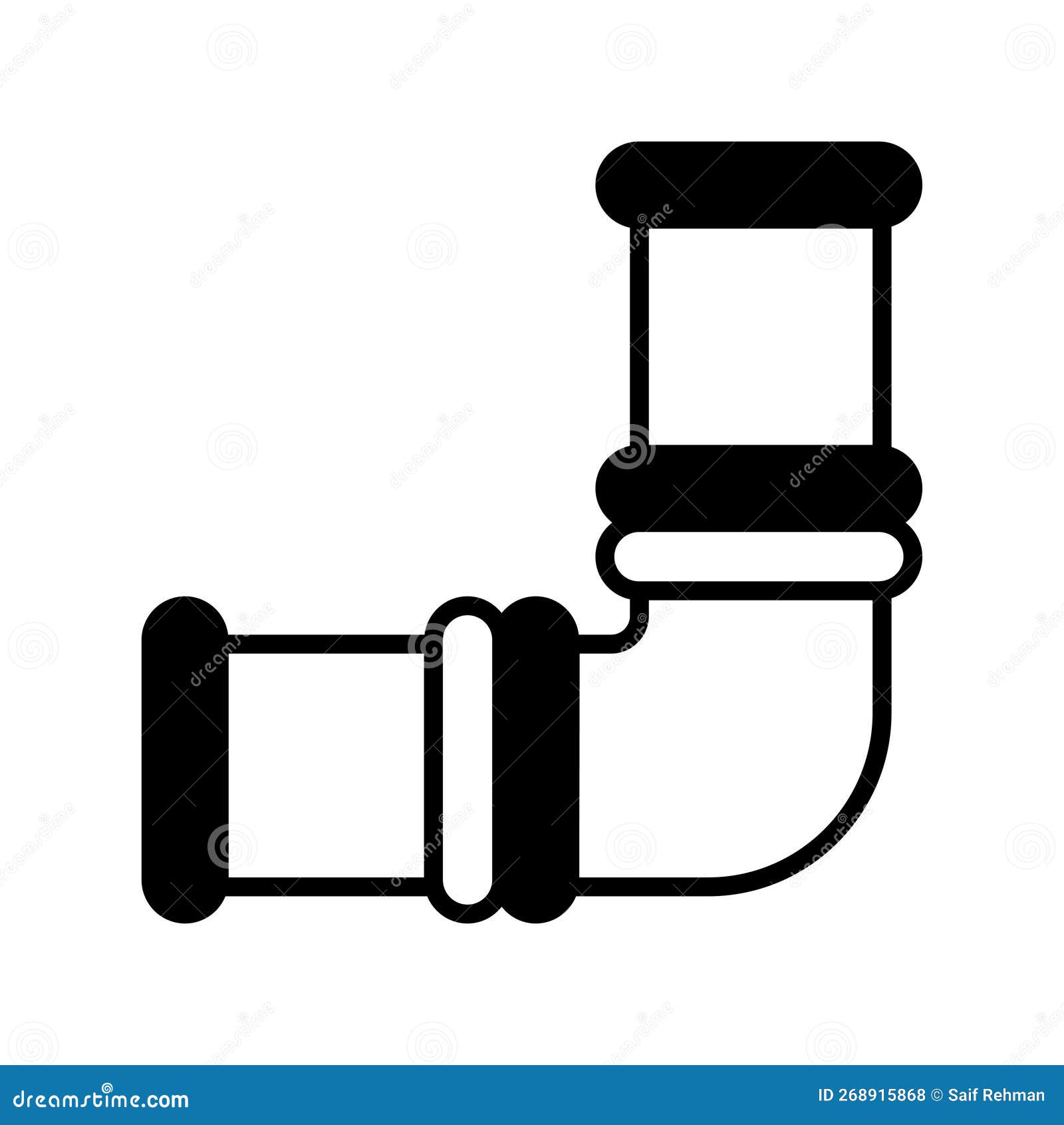 Pipes Vector Solid Icon Style Illustration. EPS 10 File Stock Vector ...