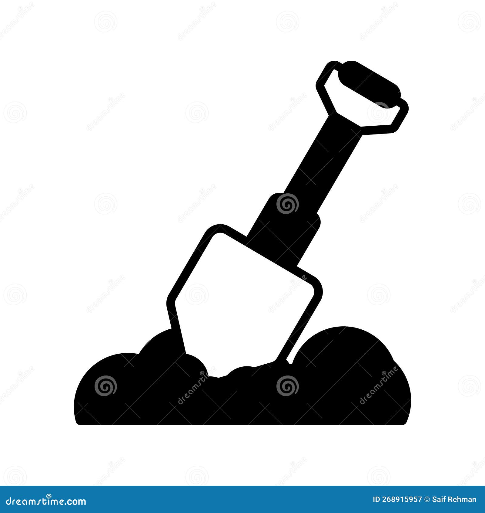 Dig Vector Solid Icon Style Illustration. EPS 10 File Stock Vector ...