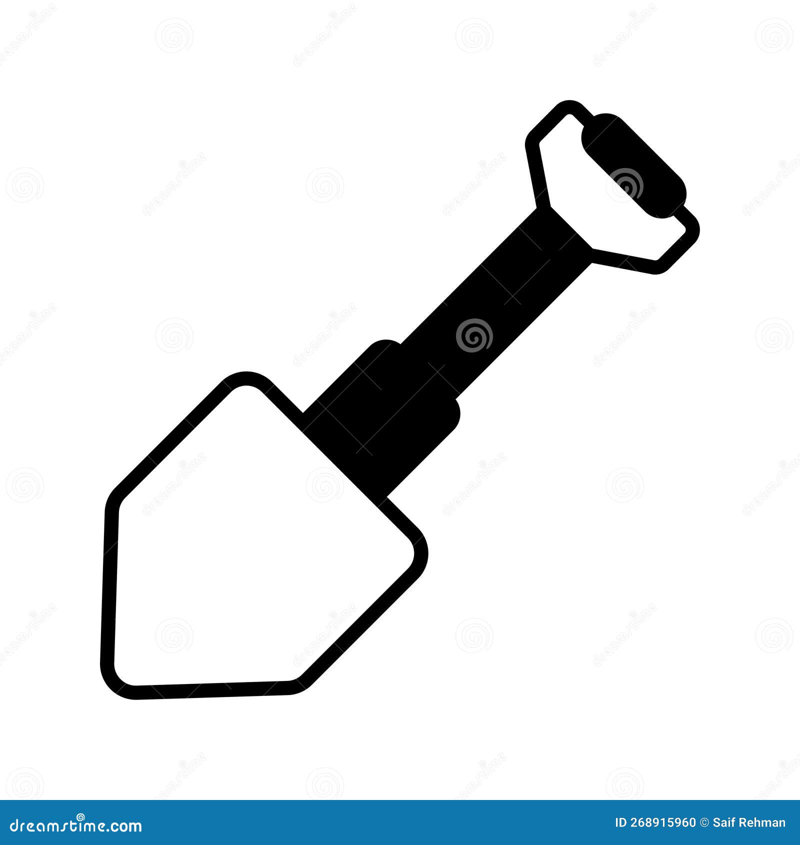 Shovel Vector Solid Icon Style Illustration. EPS 10 File Stock Vector ...