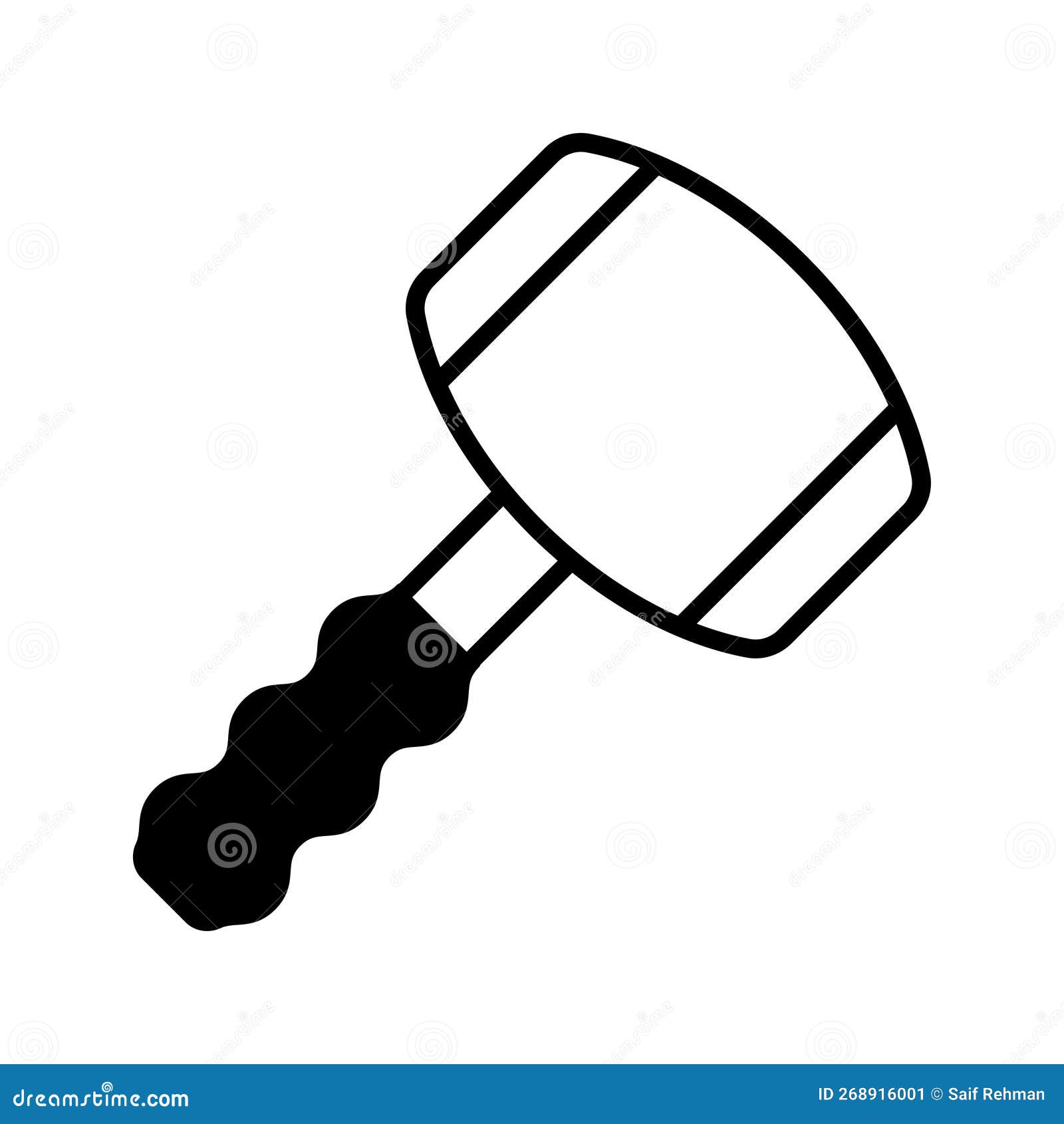 Hammer Vector Solid Icon Style Illustration. EPS 10 File Stock Vector ...