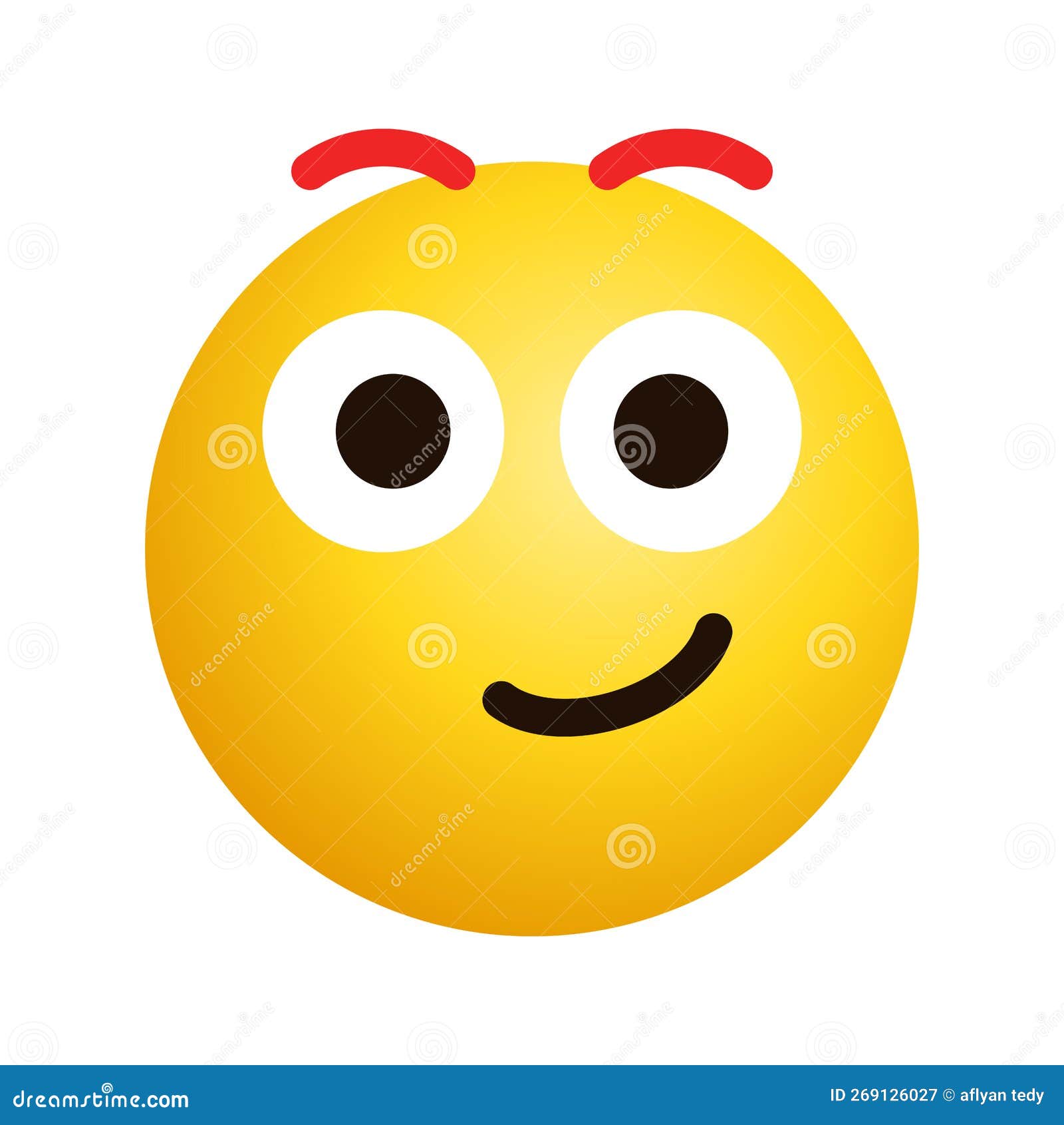 Emoji expression stock vector. Illustration of orange - 269126027
