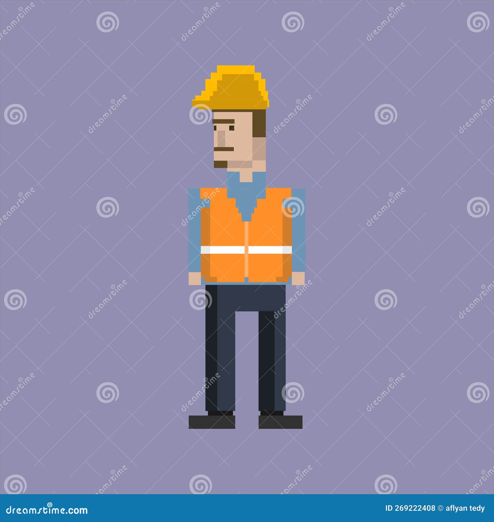 Pixel character stock vector. Illustration of document - 269222408