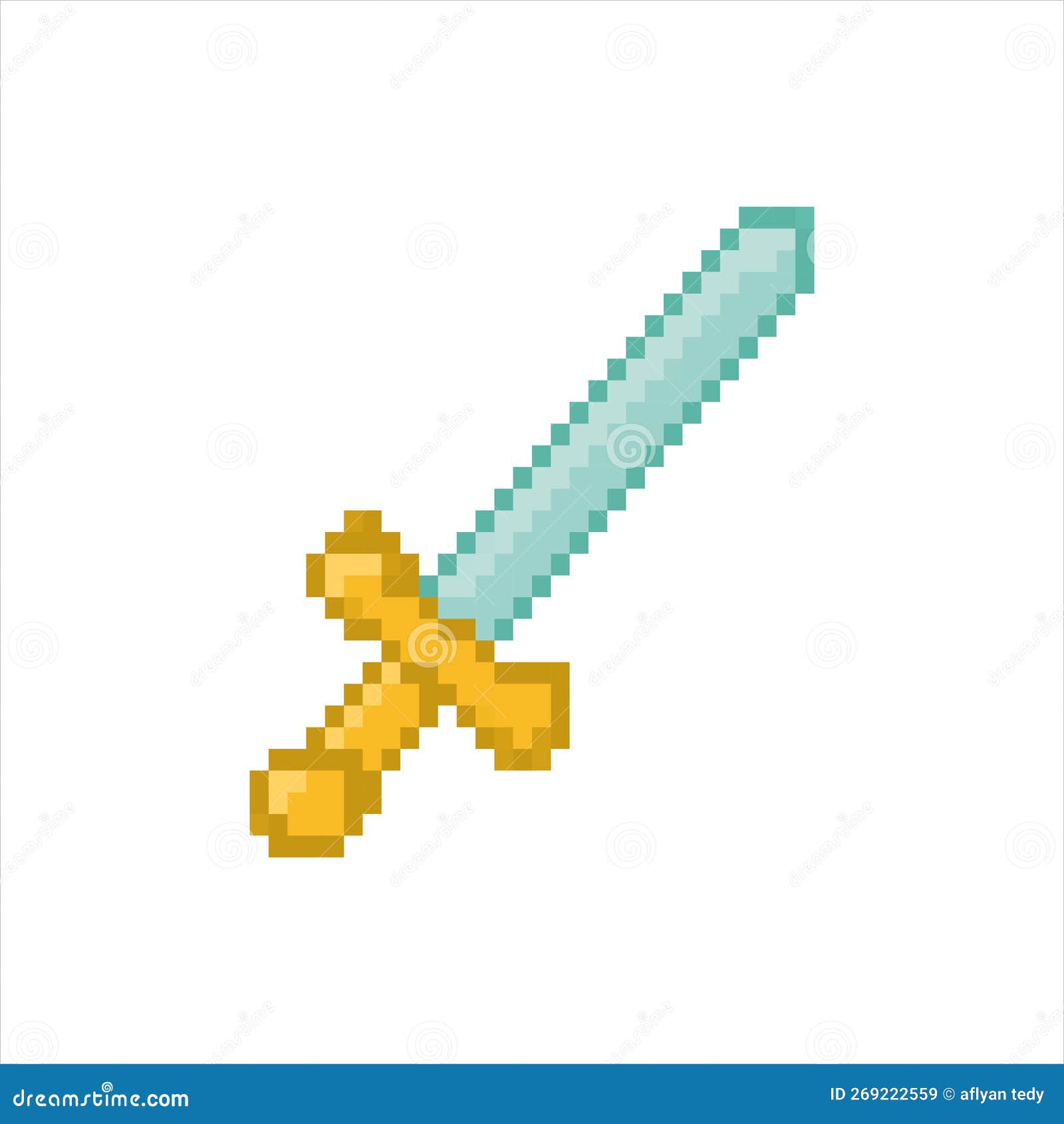 Pixel symbol icon stock vector. Illustration of dagger - 269222559