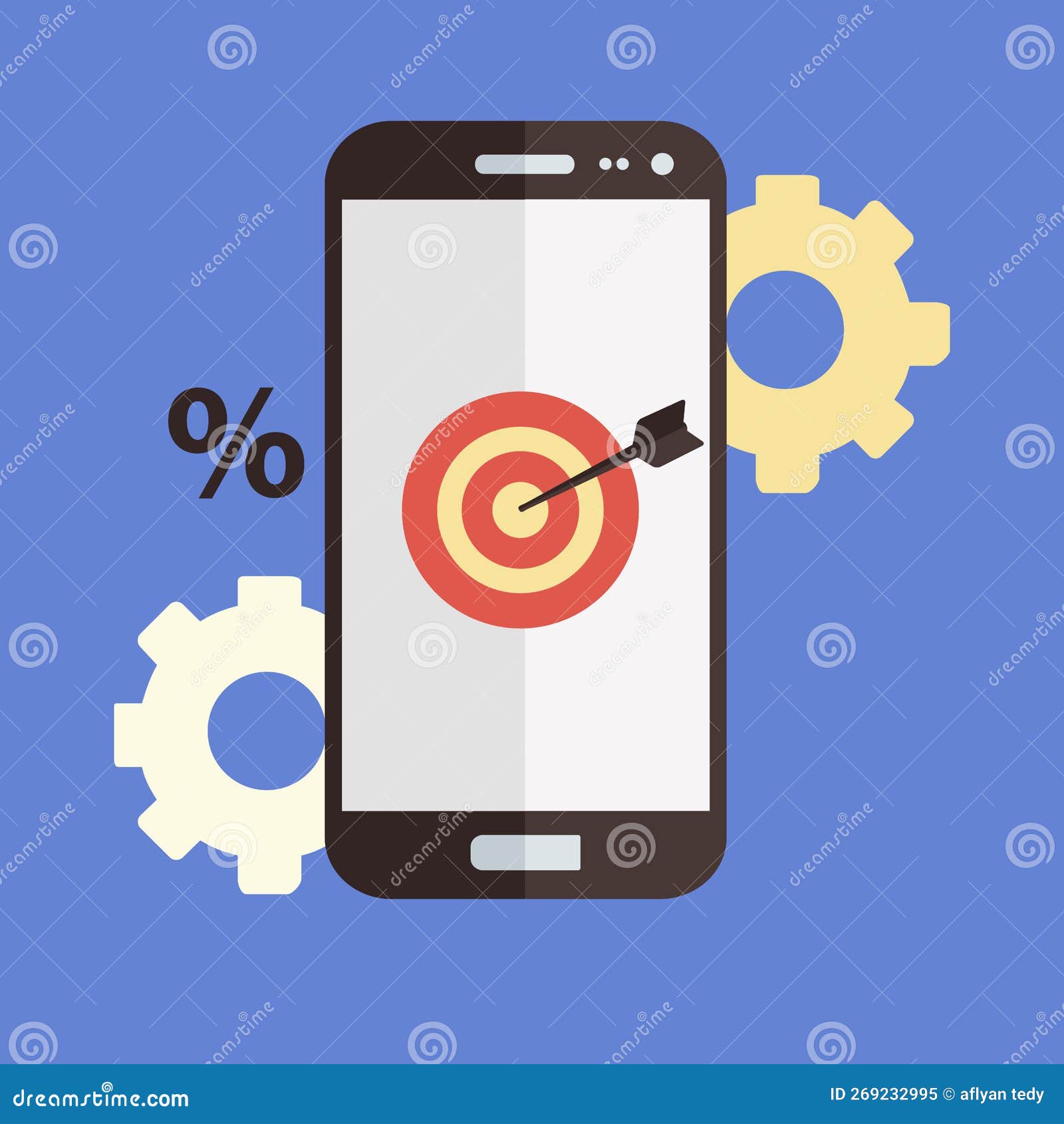 Business Targetting Icon Made With Currency Symbols. Planning ...