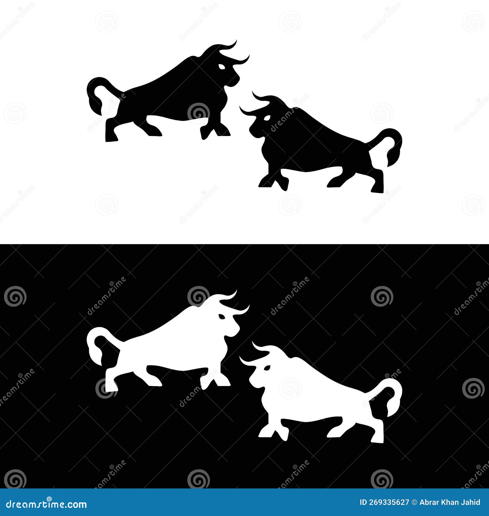 Bull Animal Vector Logo Design Stock Vector - Illustration of farm ...