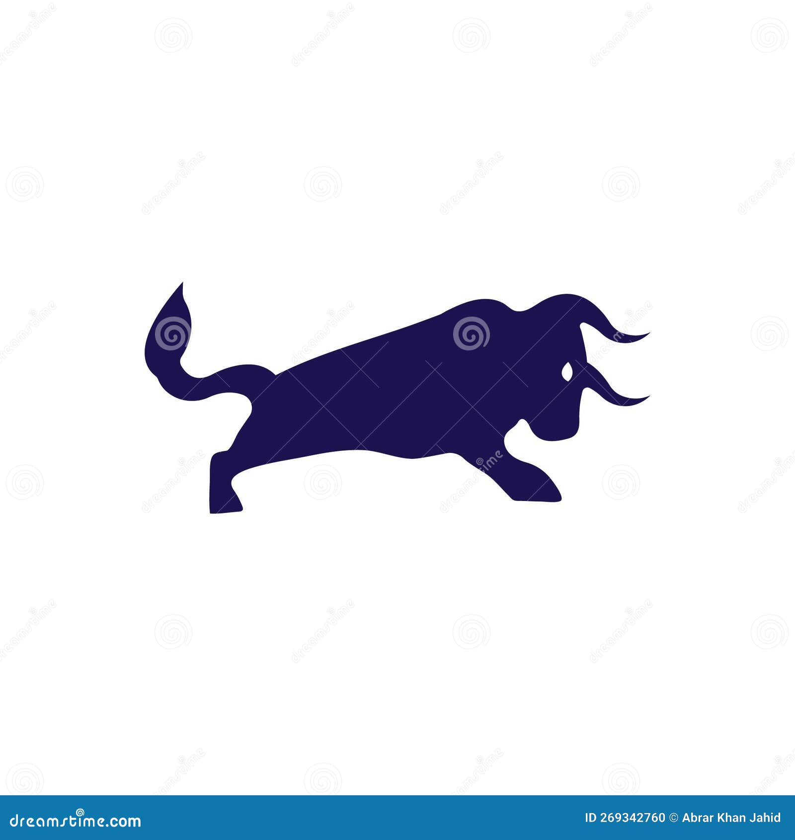 Bull Animal Vector Logo Design Stock Vector - Illustration of colour ...