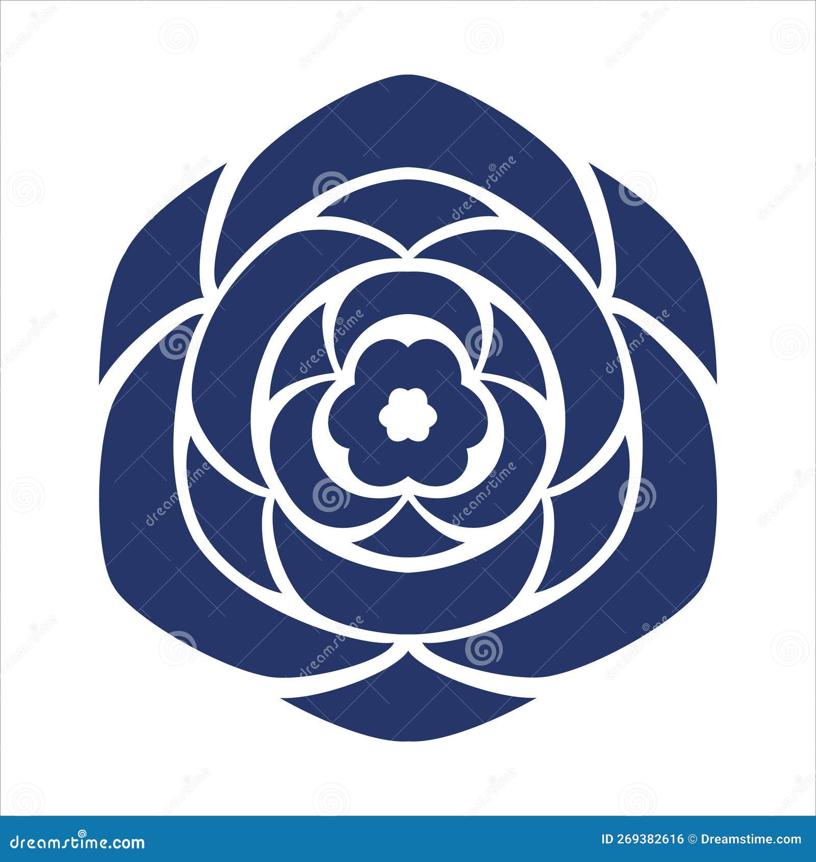 Symbol flower stock vector. Illustration of petal, flower - 269382616