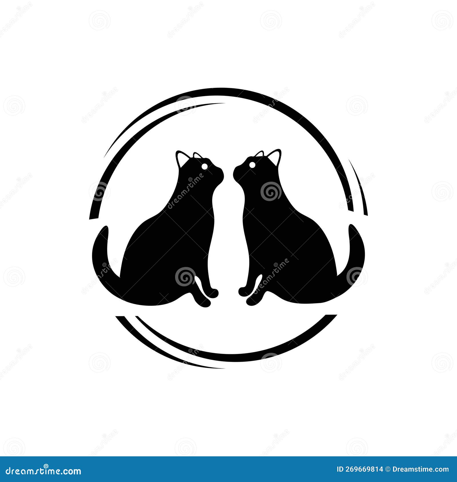 Cat Animal Vector Logo Design Stock Vector - Illustration of animal ...