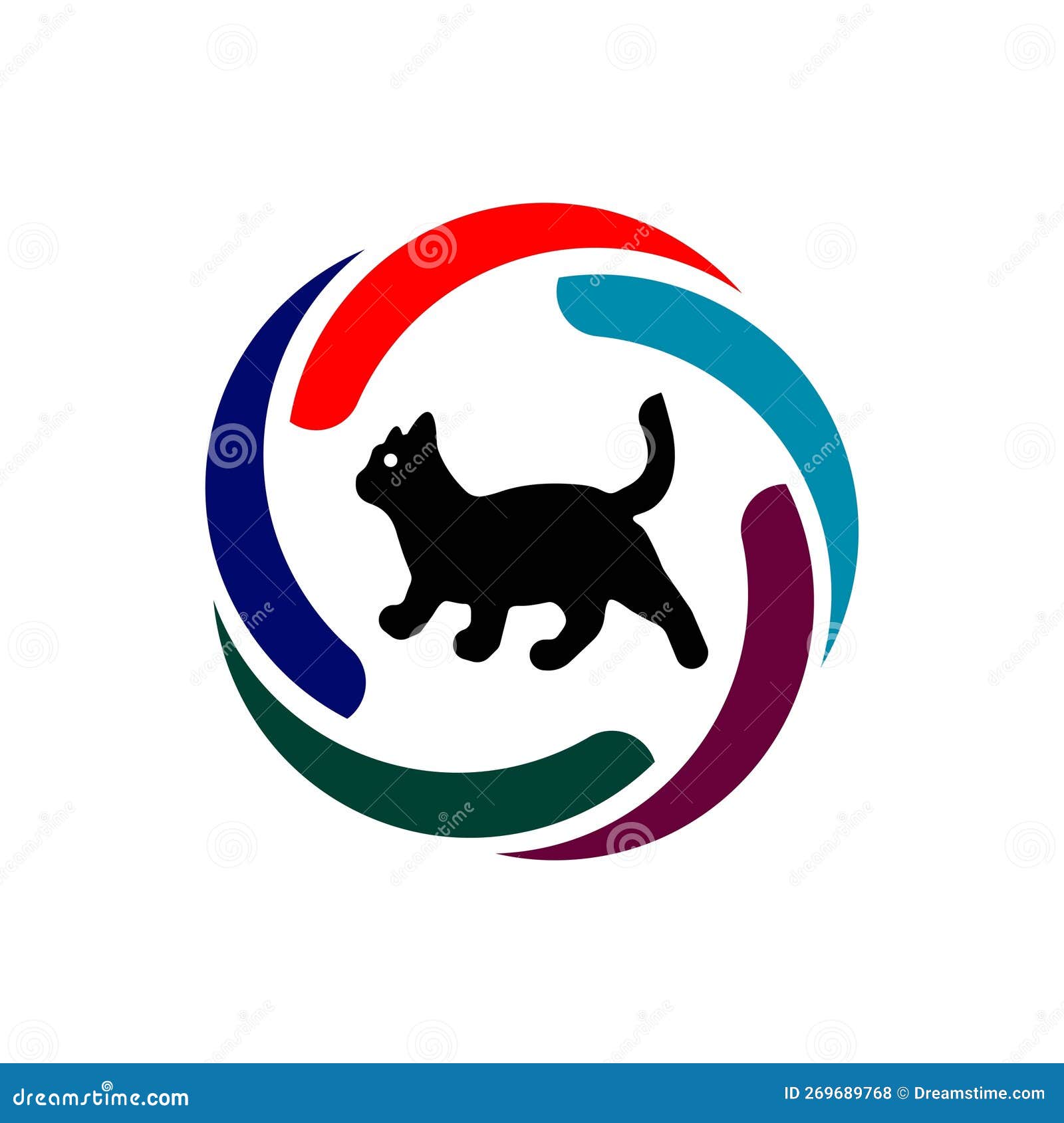Cat Animal Vector Logo Design Stock Vector - Illustration of graphic ...
