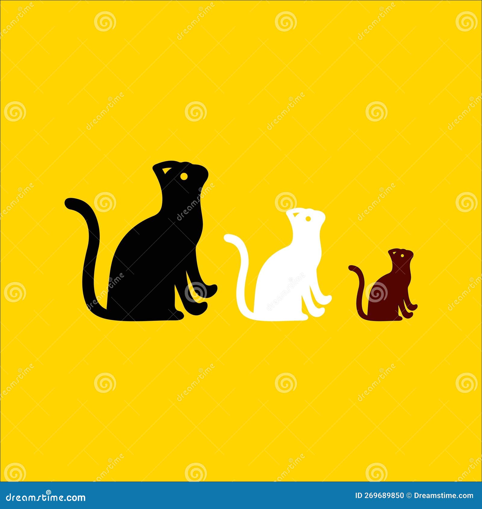 Cat Animal Vector Logo Design Stock Vector - Illustration of silhouette ...