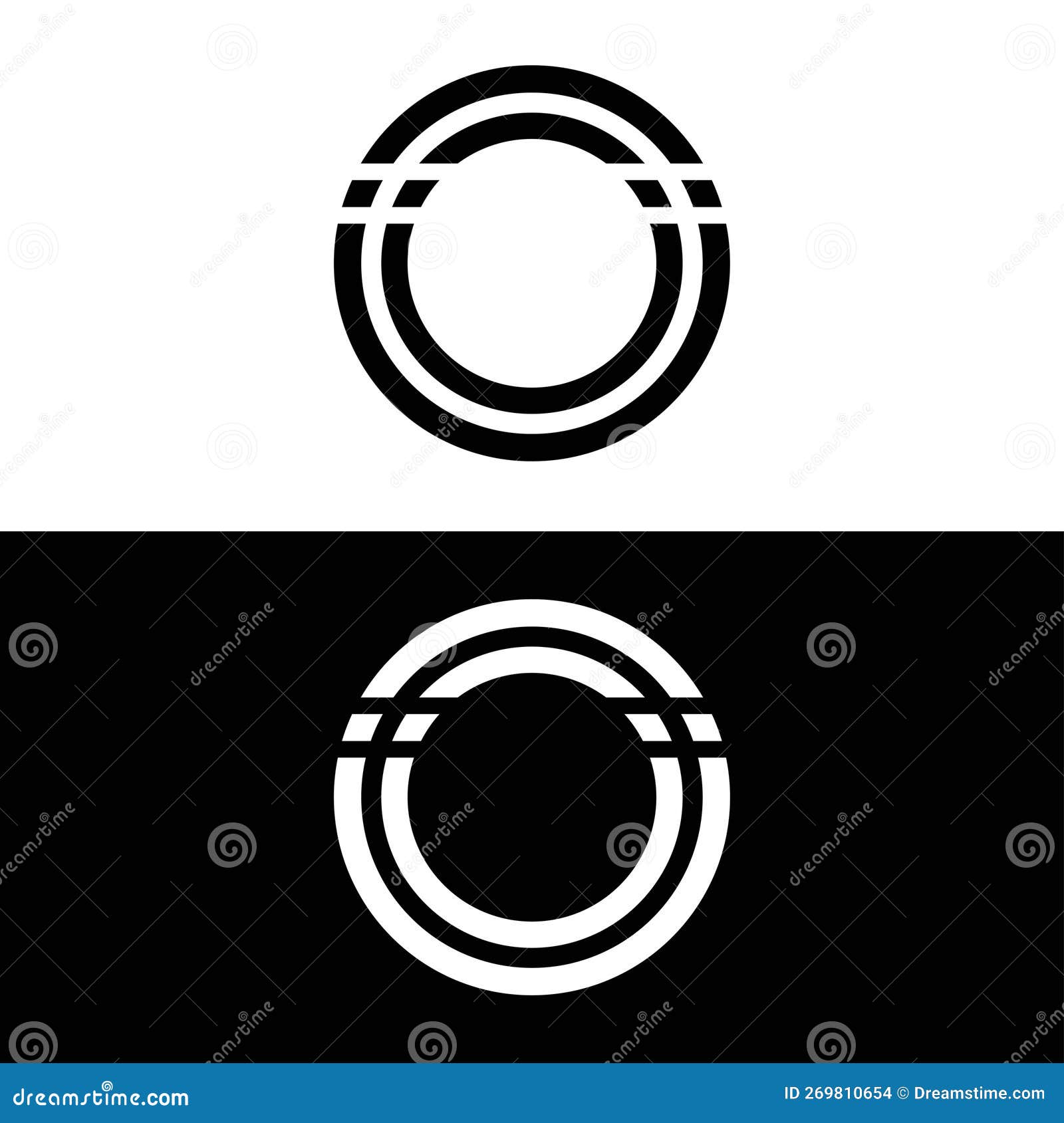 Circle Vector Logo Template Design Stock Vector - Illustration of ...