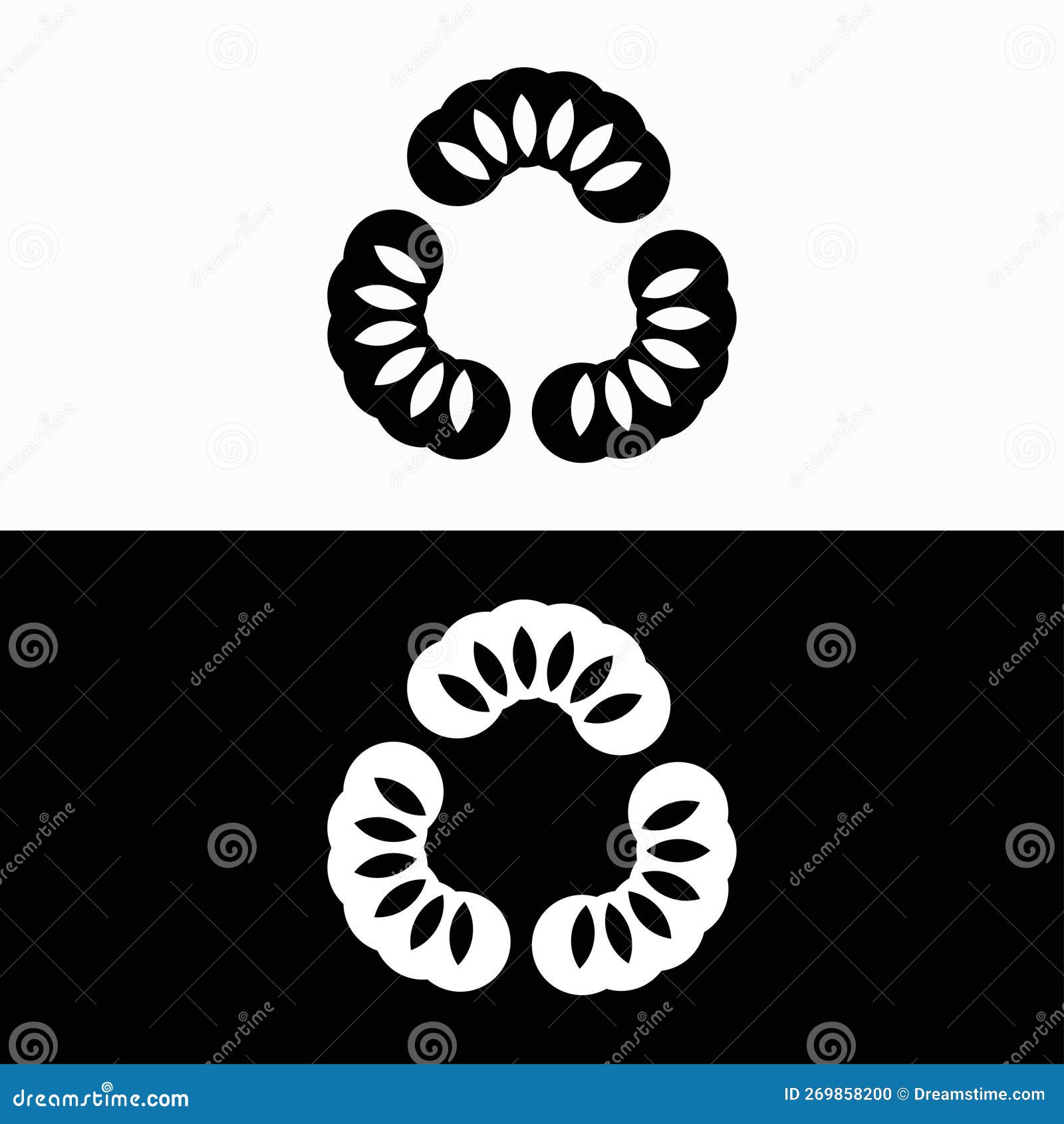 Circle Hand Vector Logo Design Stock Vector - Illustration of brand ...