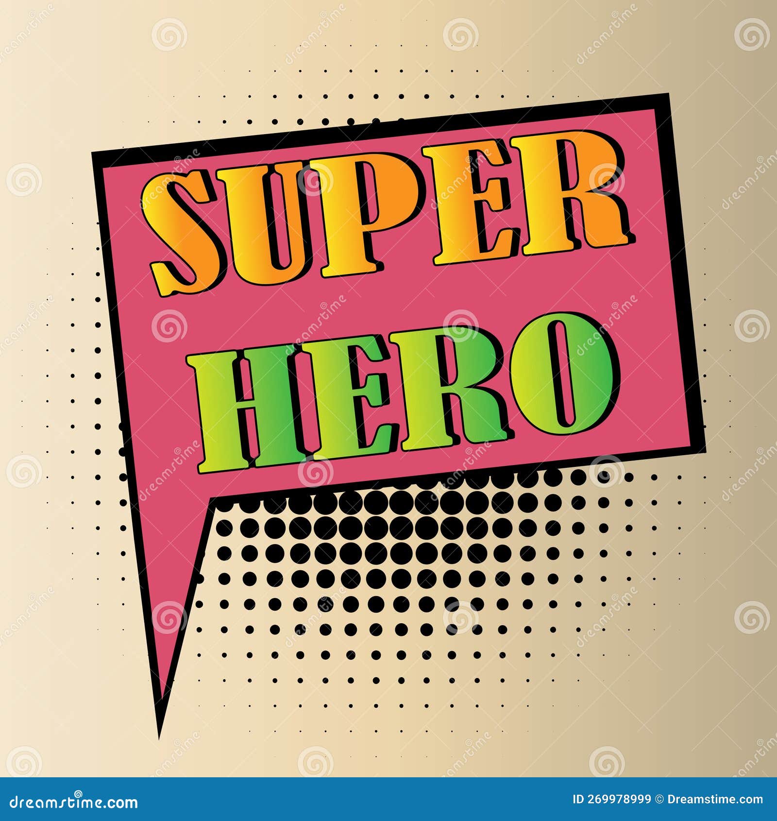 Super hero comic text stock vector. Illustration of dynamite - 269978999