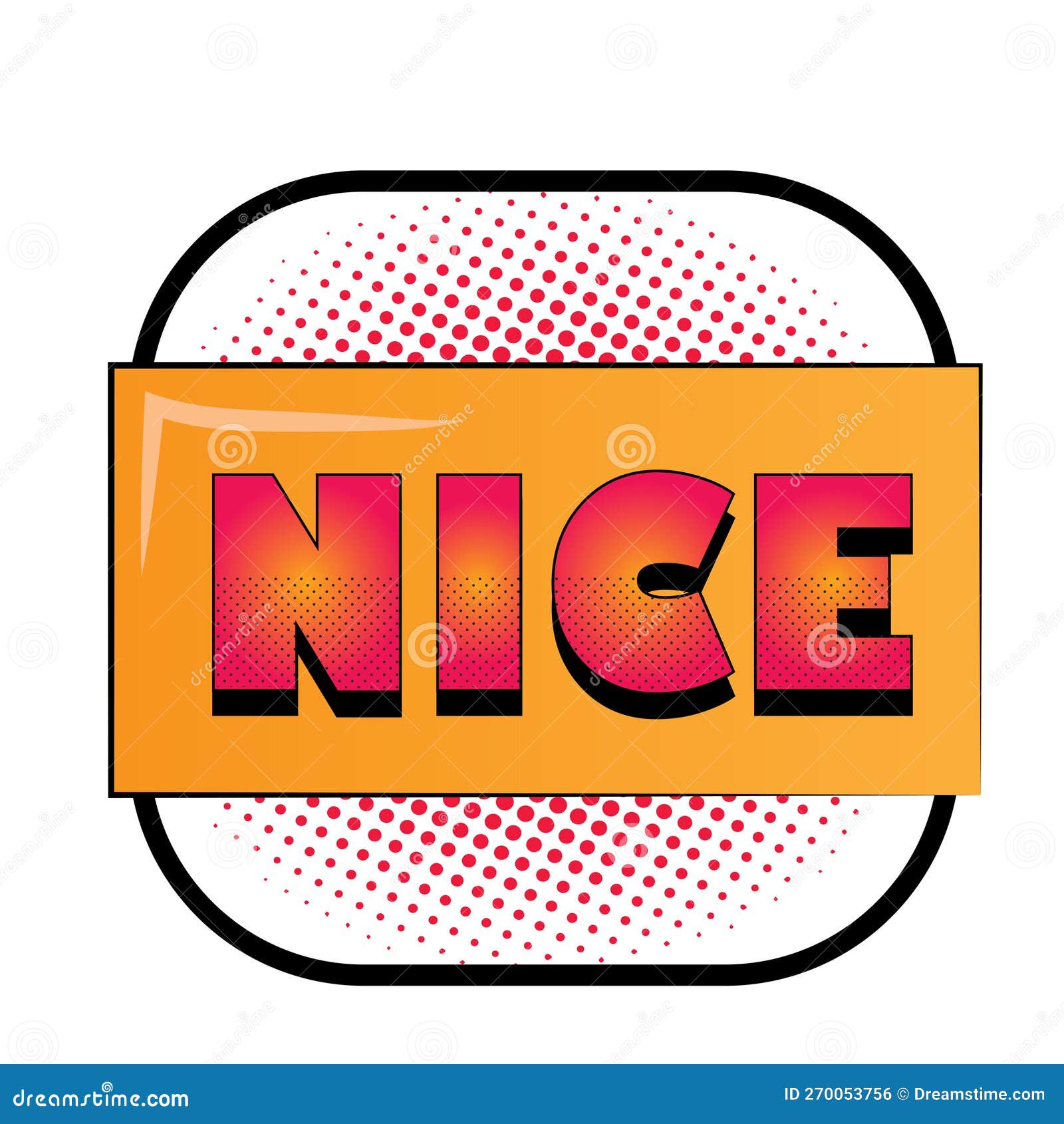 Nice Comic Text Vector Illustration Stock Illustration - Illustration ...
