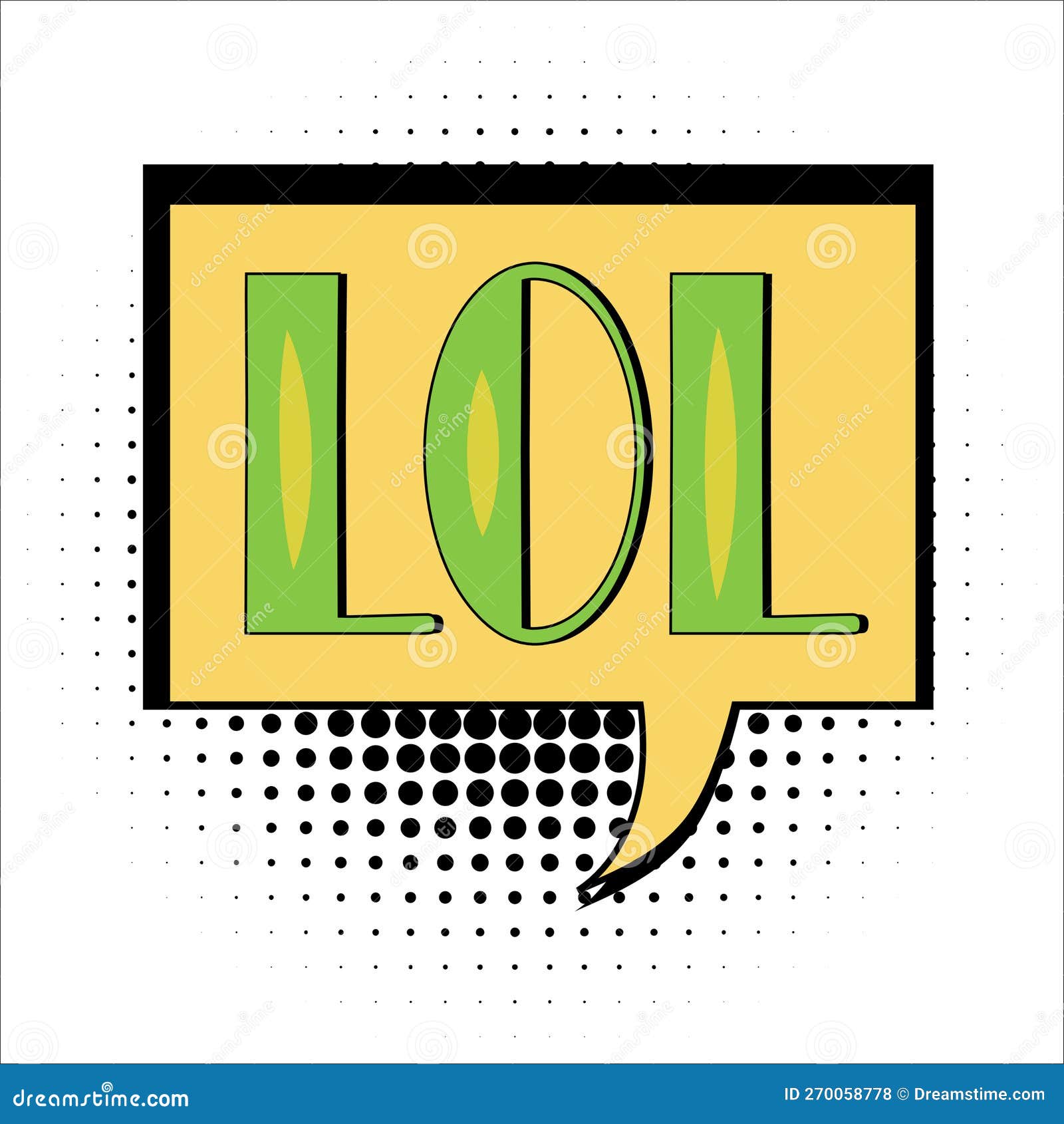 Lol Comic Text Vector Illustration Stock Illustration - Illustration of ...
